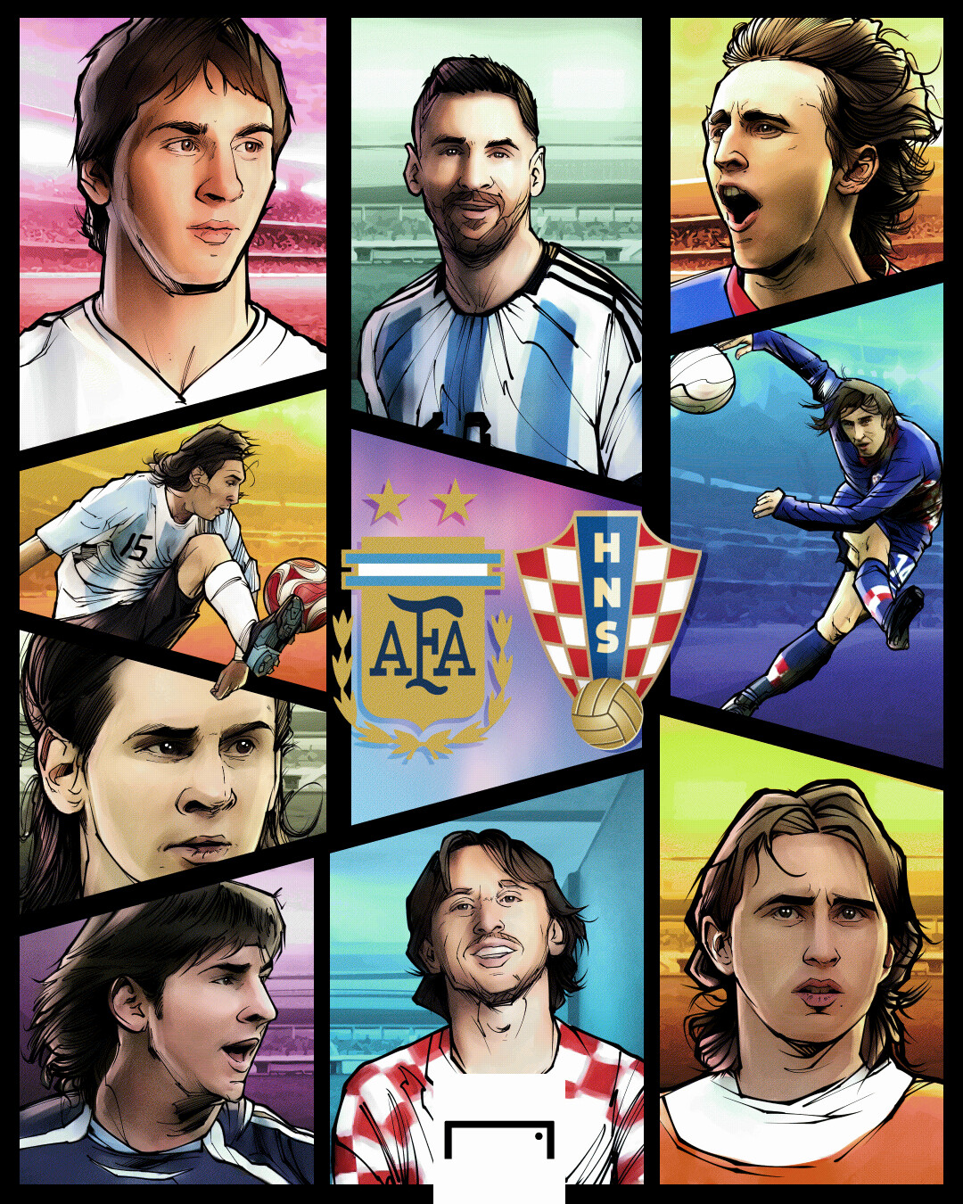 ArtStation - GTA Modric vs Messi for Goal
