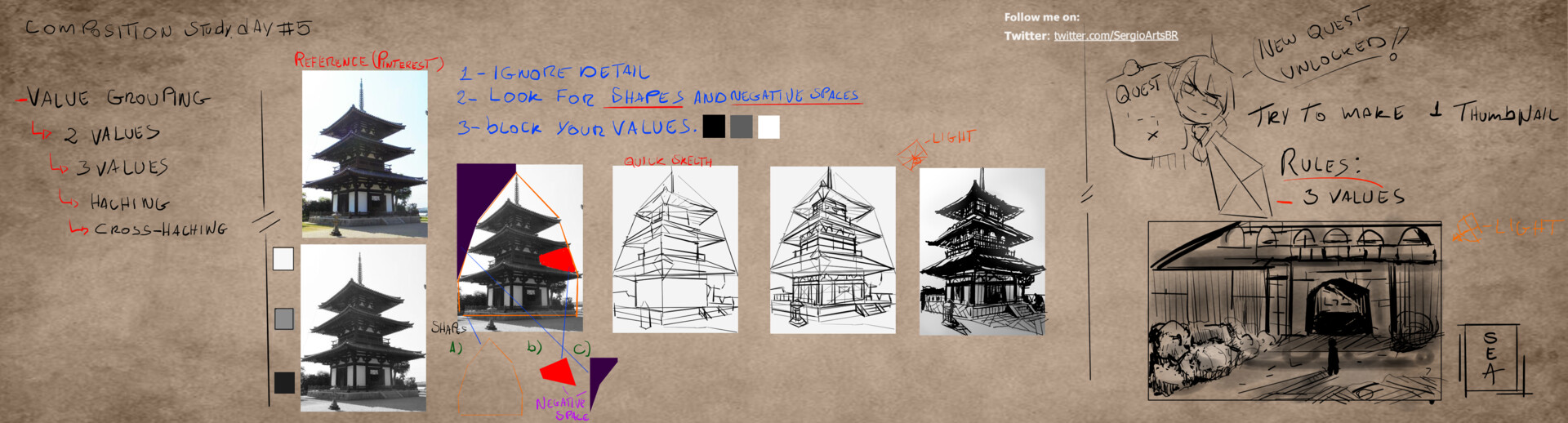 ArtStation - Composition study day #5