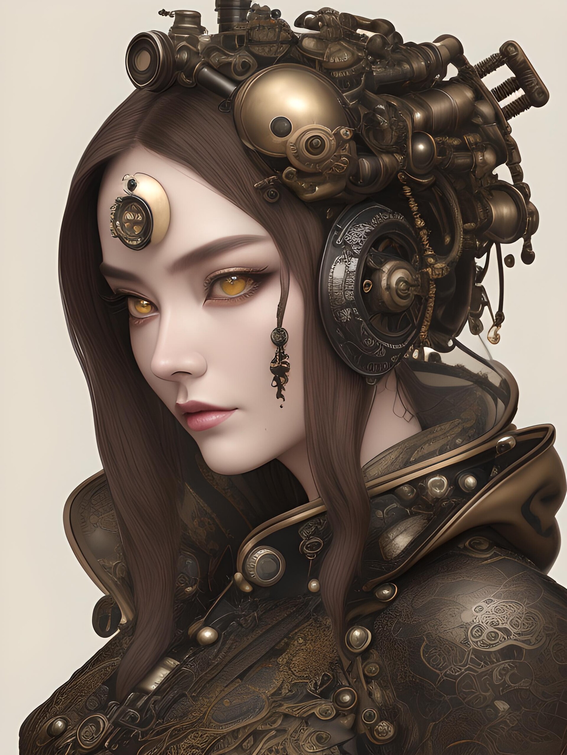ArtStation - retro STEAM PUNK beauty.