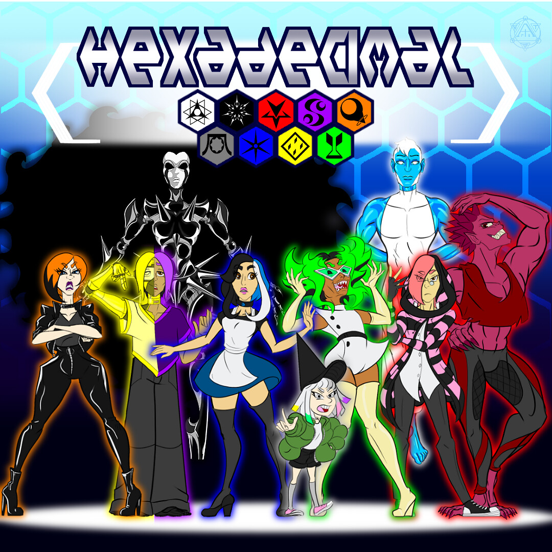 ArtStation - "Hexadecimal" cast design development