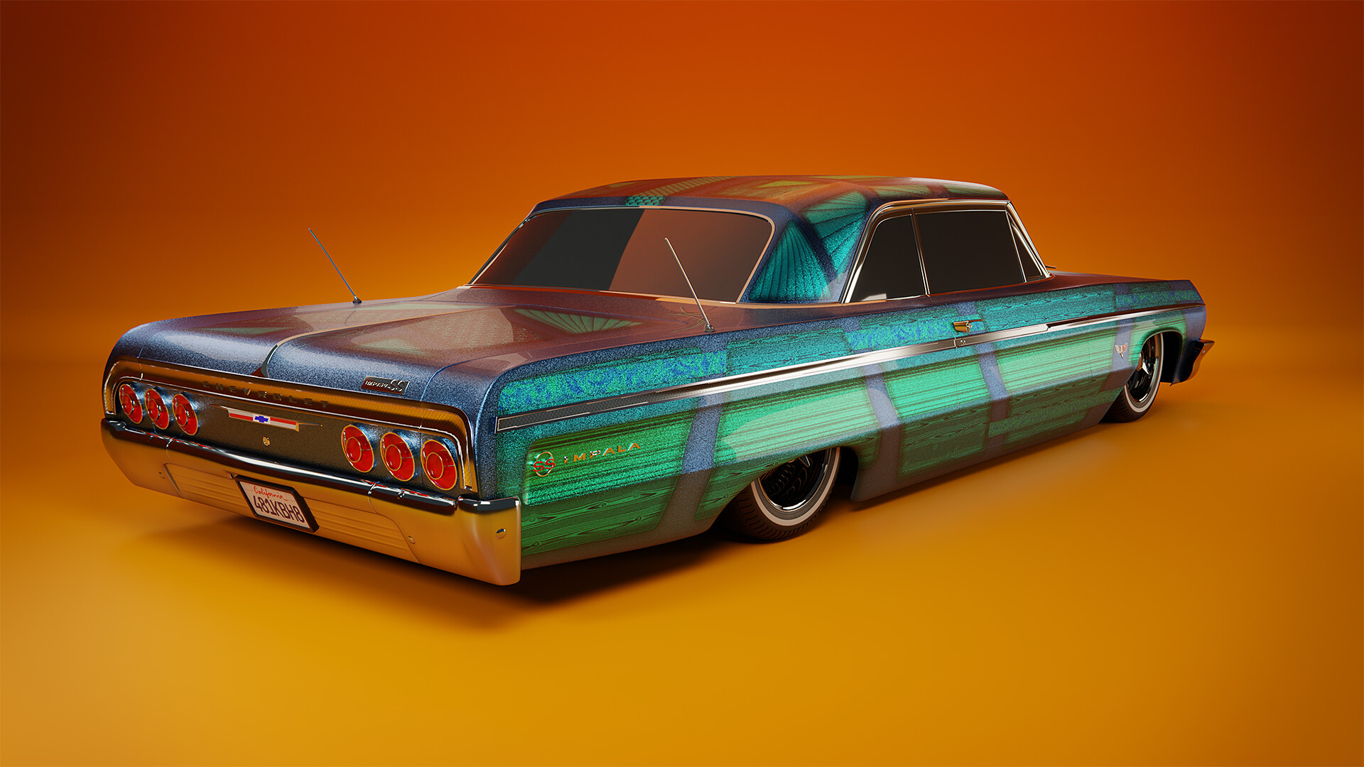 64 Impala Lowrider Green