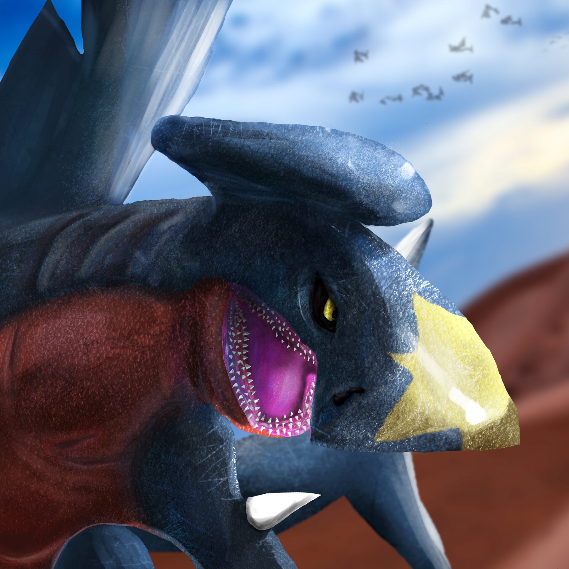 realistic garchomp