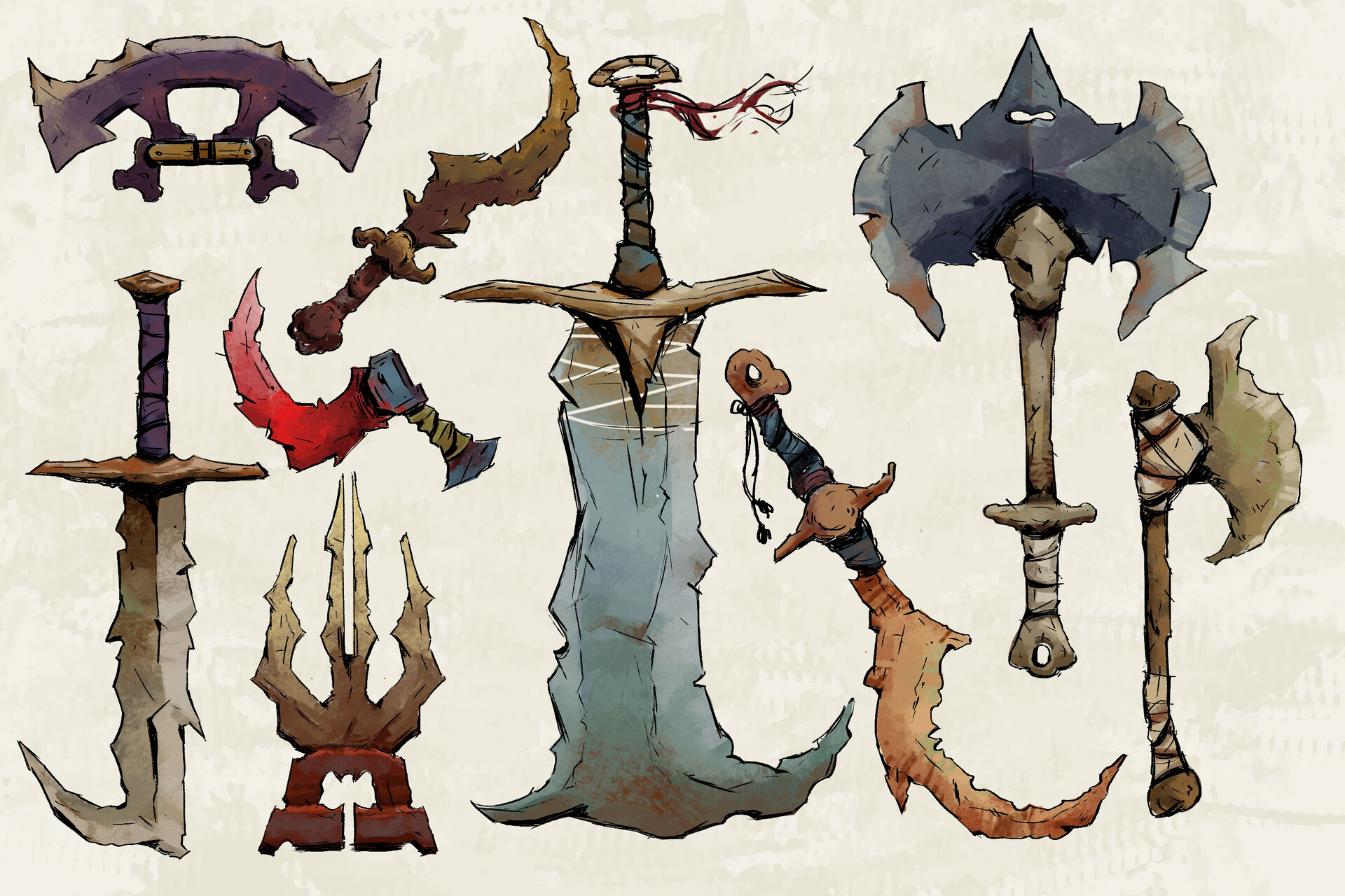 ArtStation - Wepon Sketches