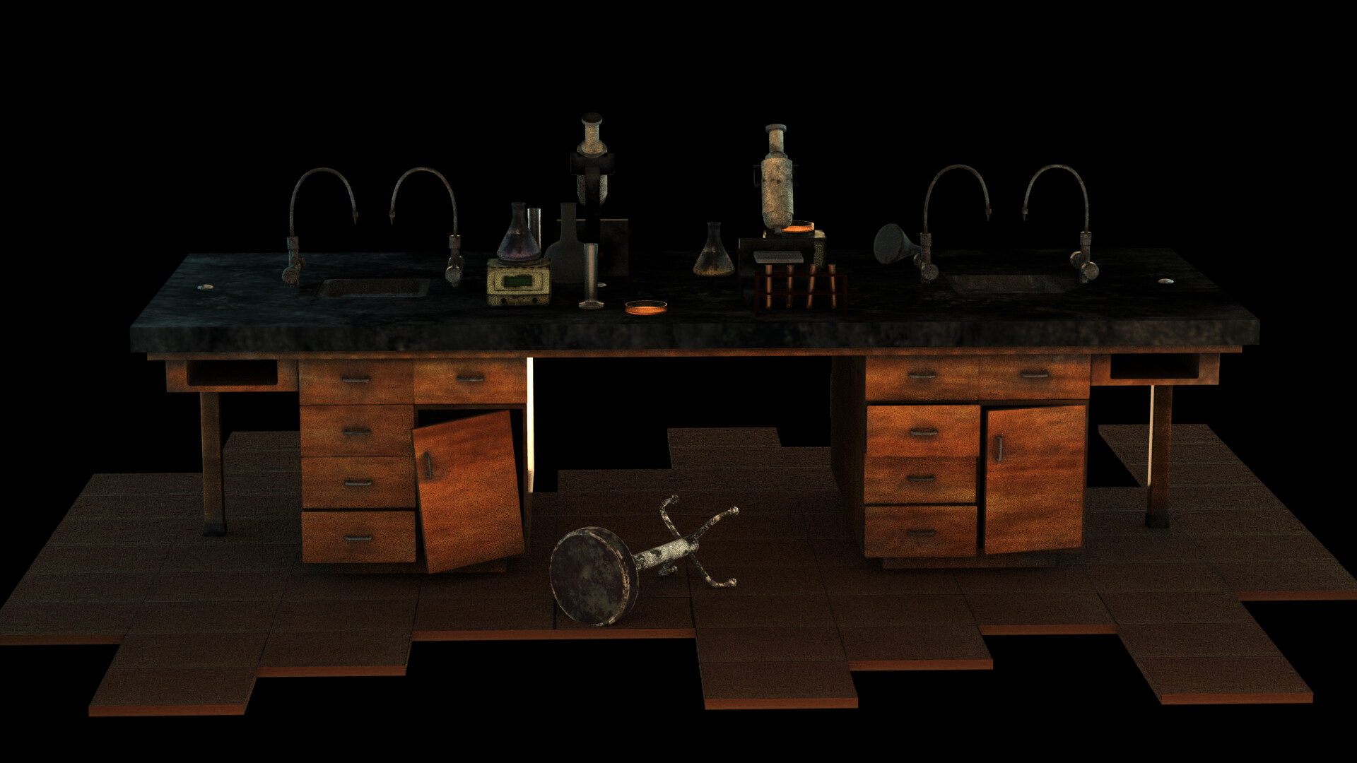 ArtStation - Monarch game Chem Lab Props