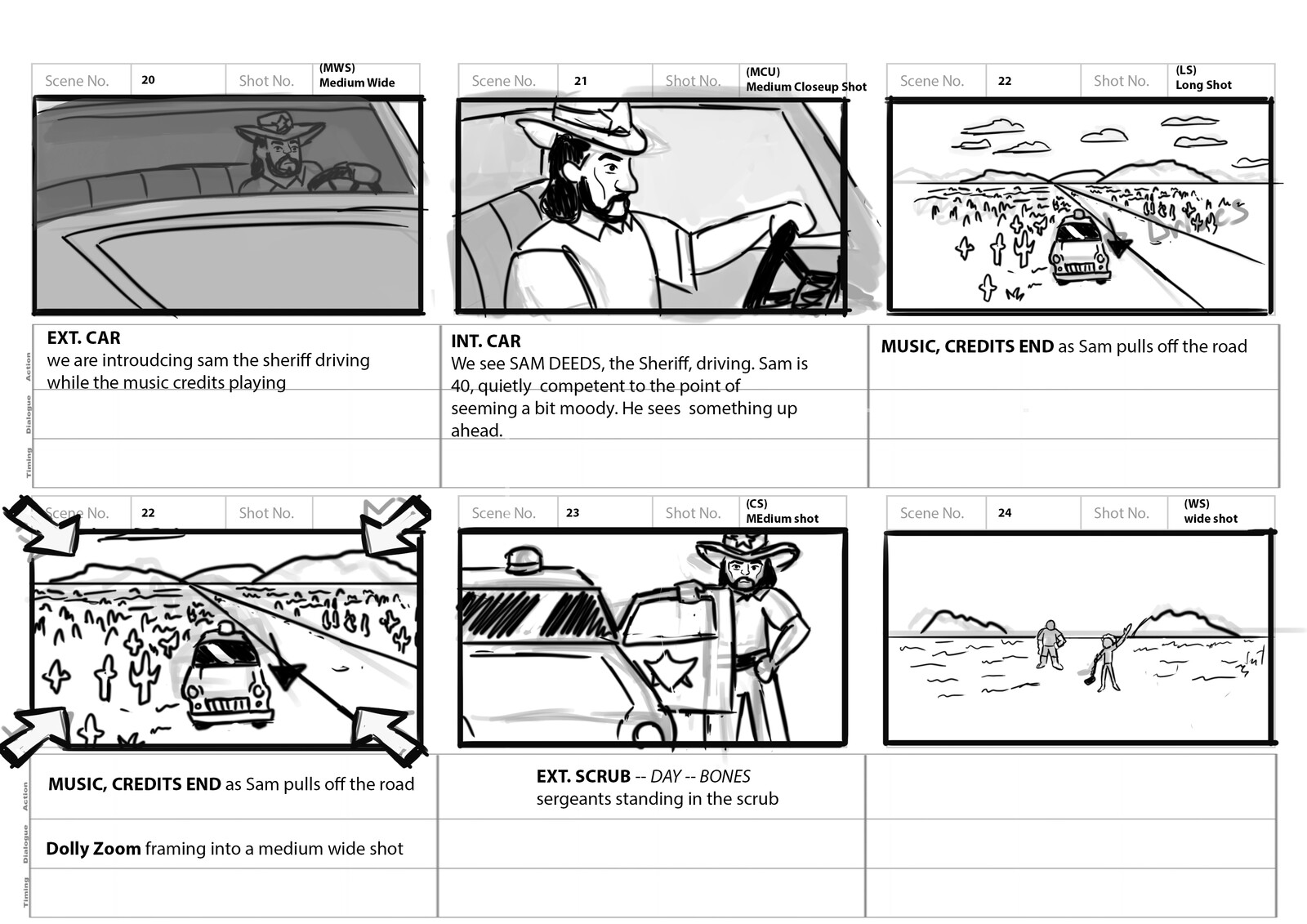 Carlos Revilla - Lone Star (Animatic/storyboard)