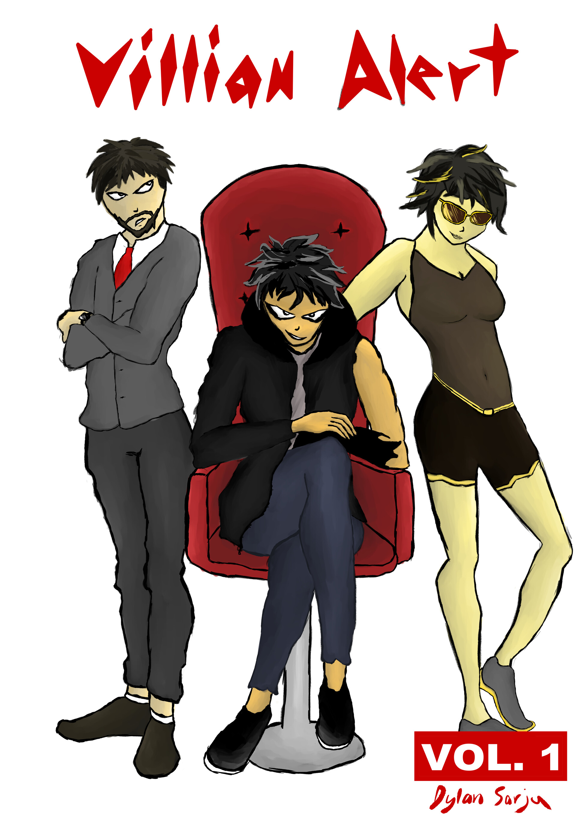 ArtStation - Villian Alert Manga cover page