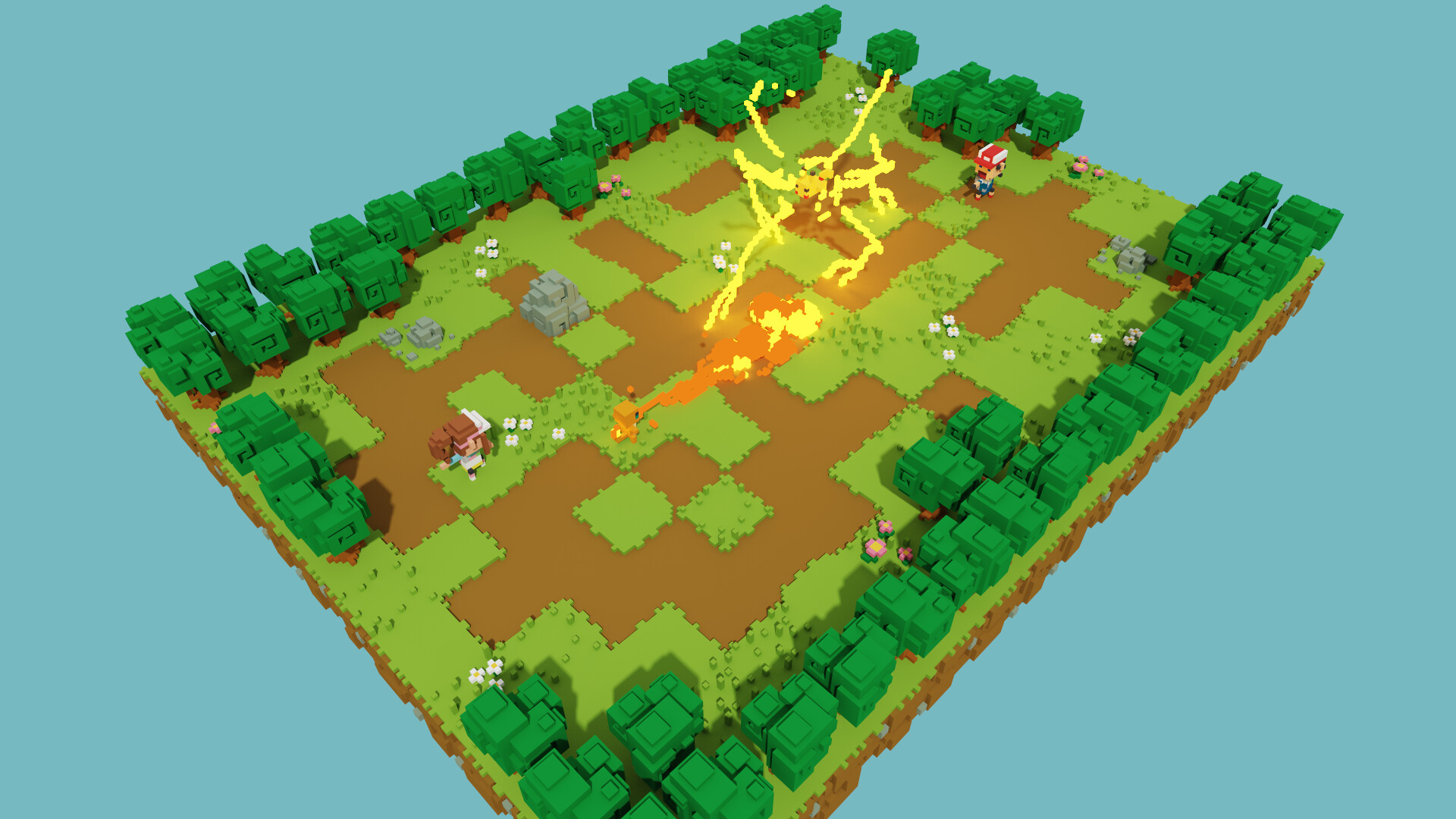 ArtStation - Pokemon Voxel Battle