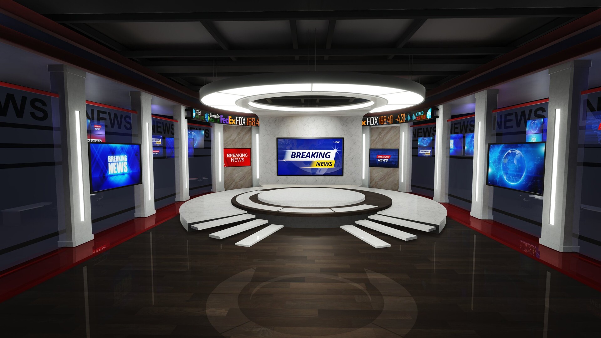 ArtStation - Virtual News Studio 3