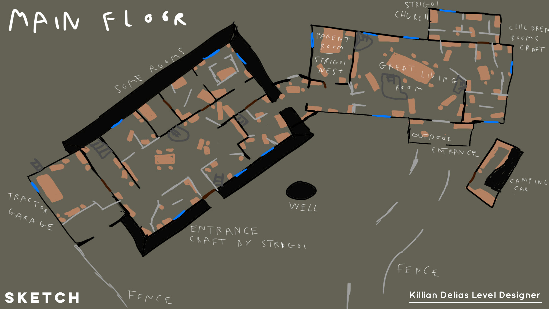 Killian Delias - [Level Design] Technical LD - Unreal horror FPS map