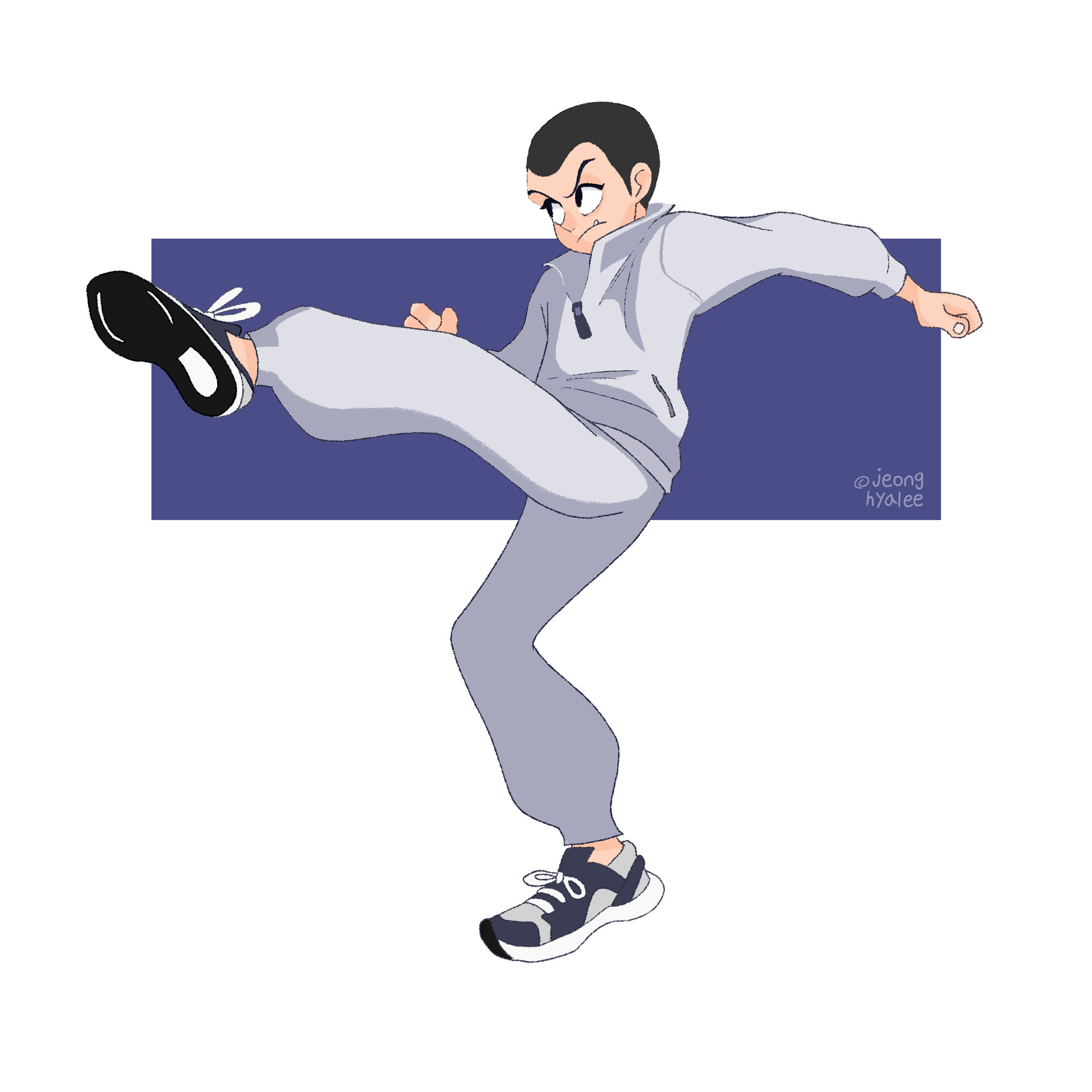 ArtStation - kicking boy 👟