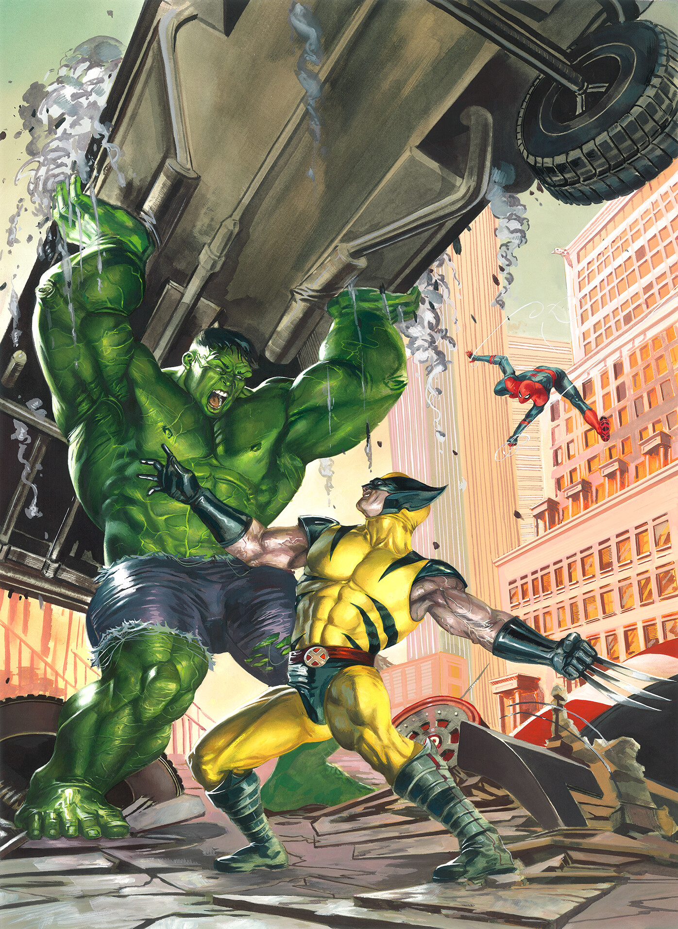 ArtStation - Wolverine vs Hulk