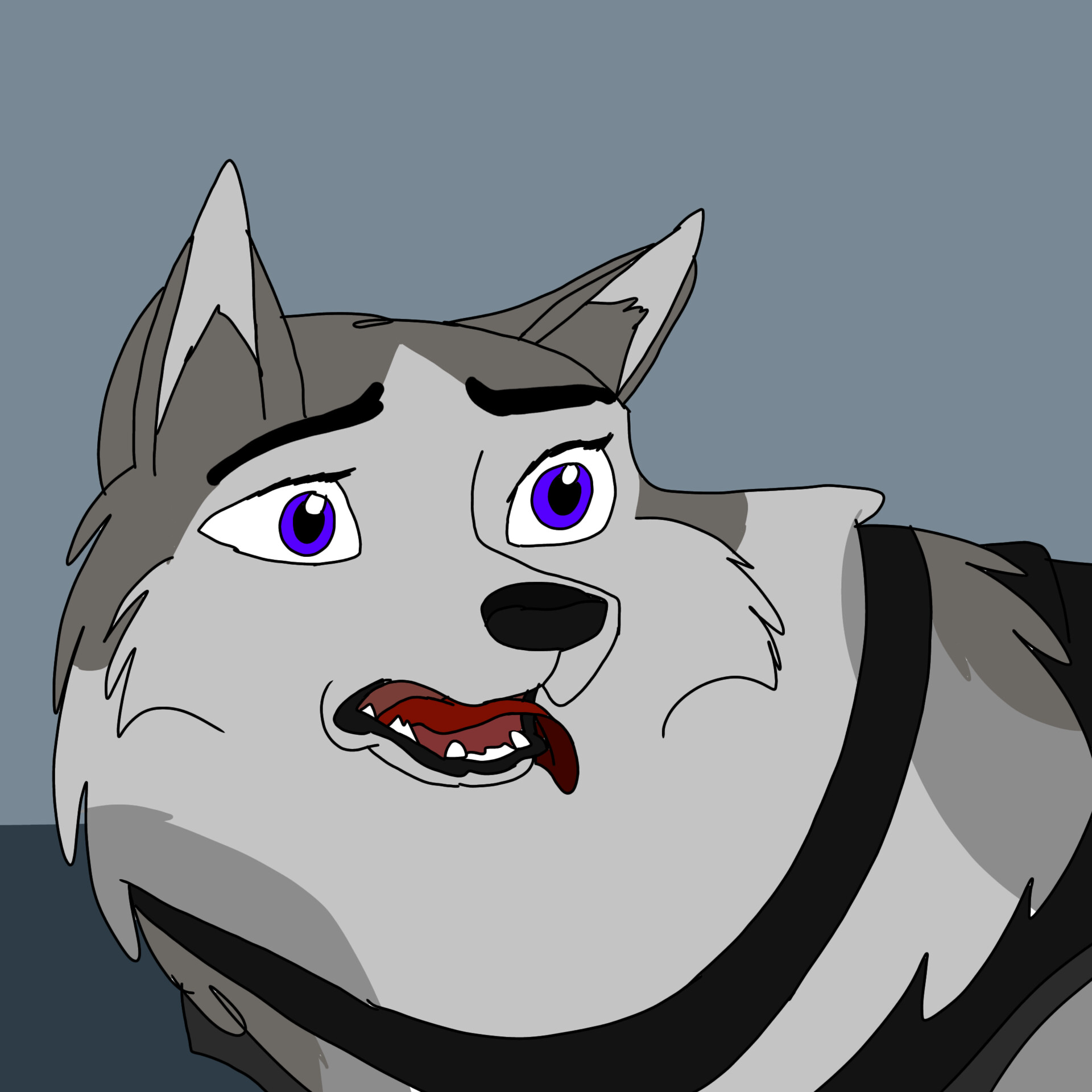 ArtStation - Police wolf alike dog (balto style).