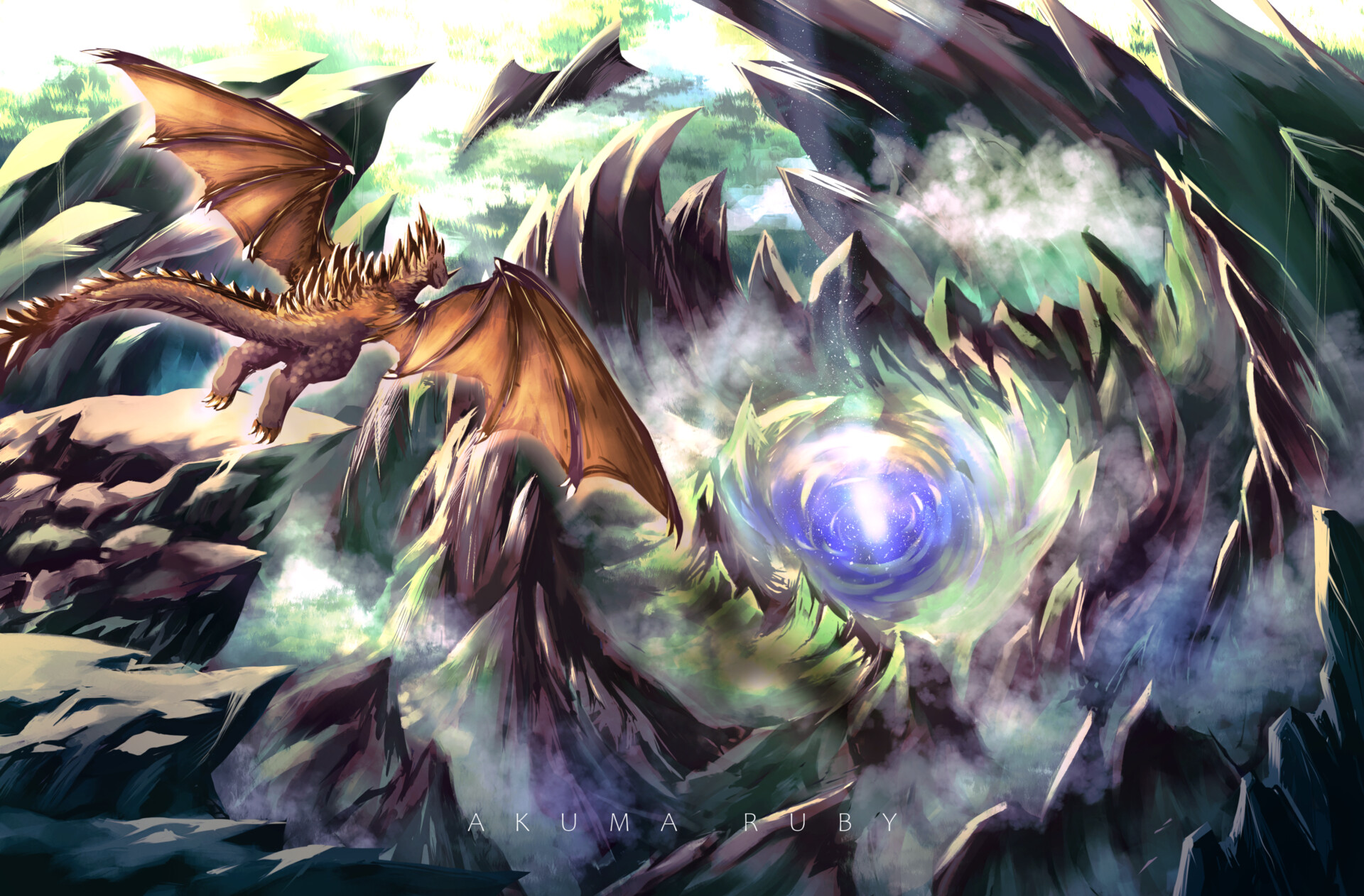 ArtStation - Earth Dragon - Gate abyss