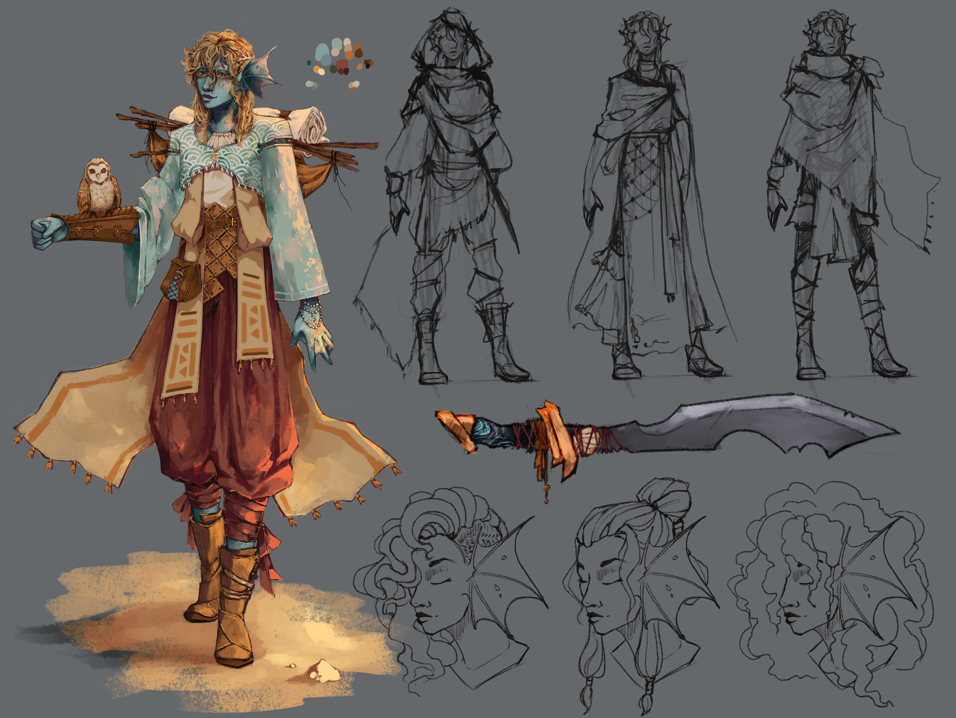 ArtStation - Character concept & Turn around
