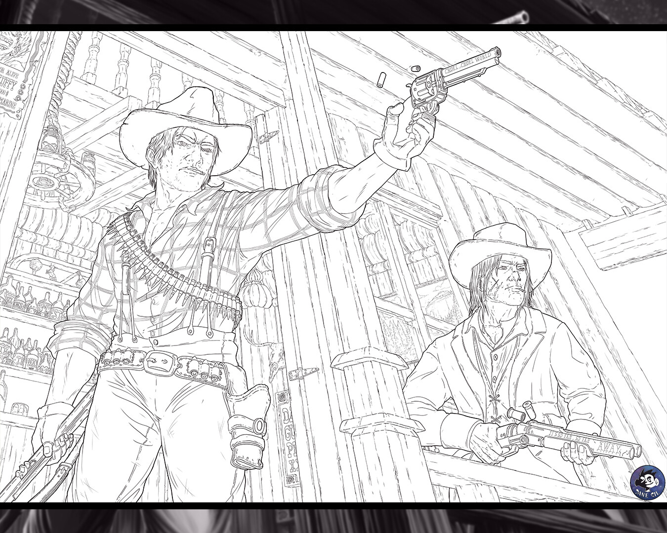red dead redemption 2 coloring pages