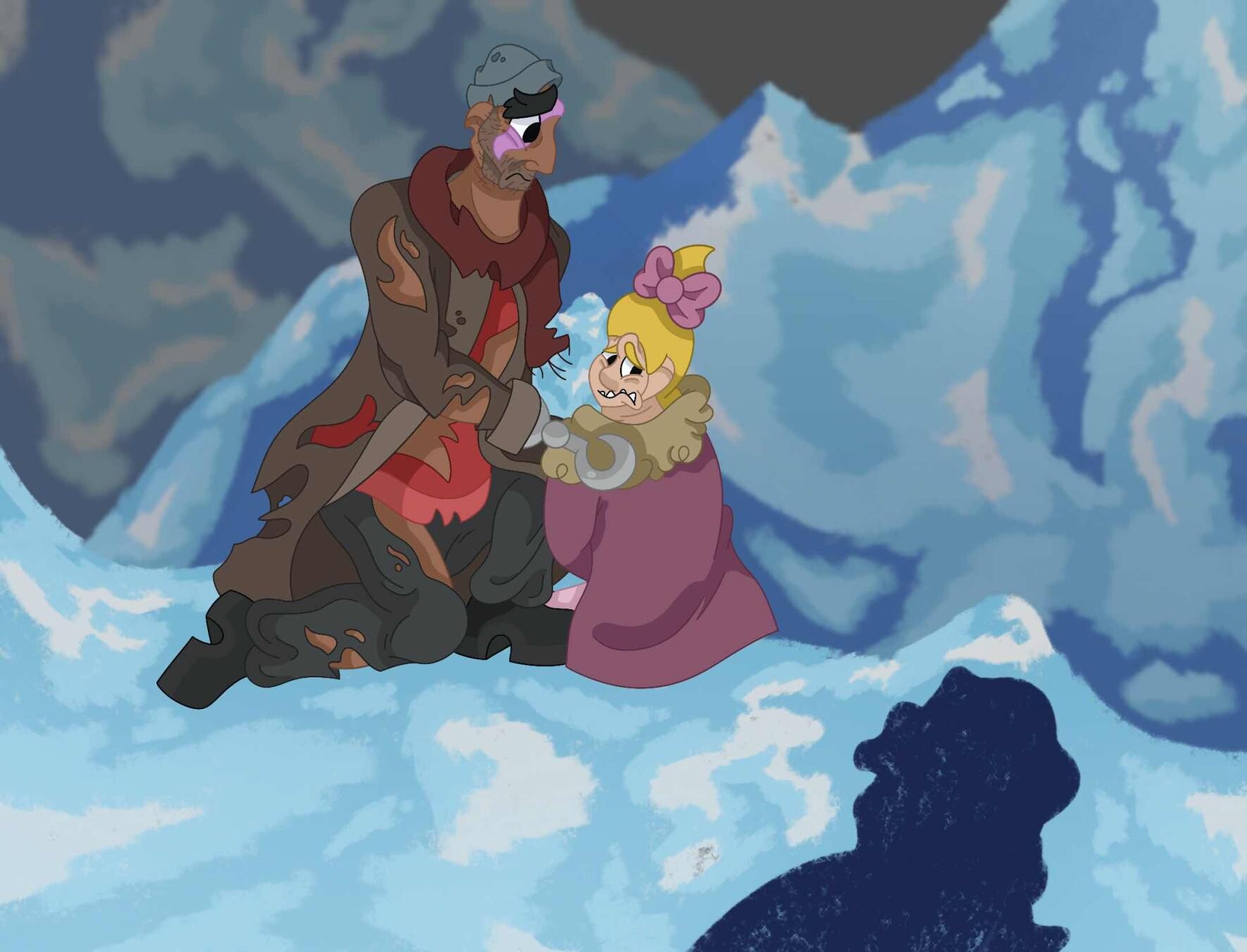 Down The Slippery Slope Cartoon