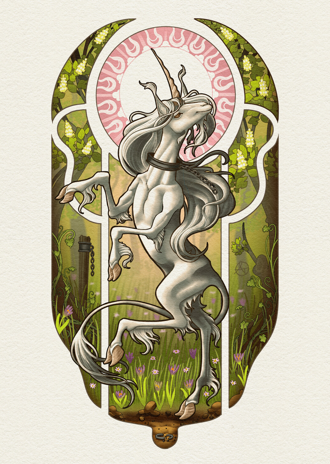 ArtStation - Art Nouveau Unicorn