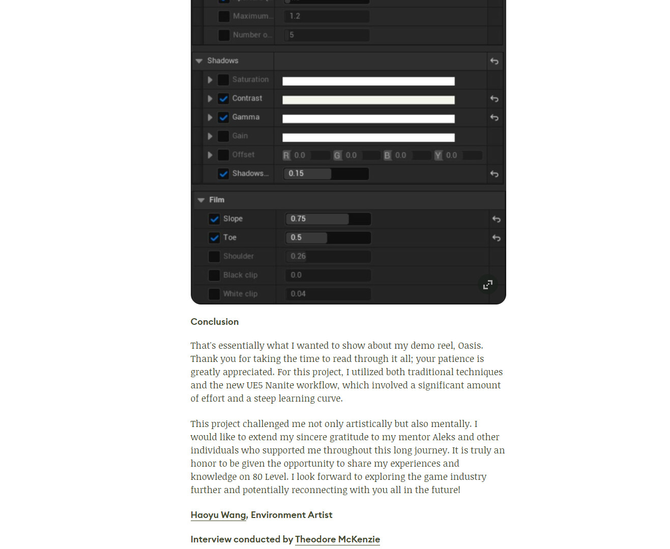 Hanson Wang - Breakdown 80Lv - Oasis
