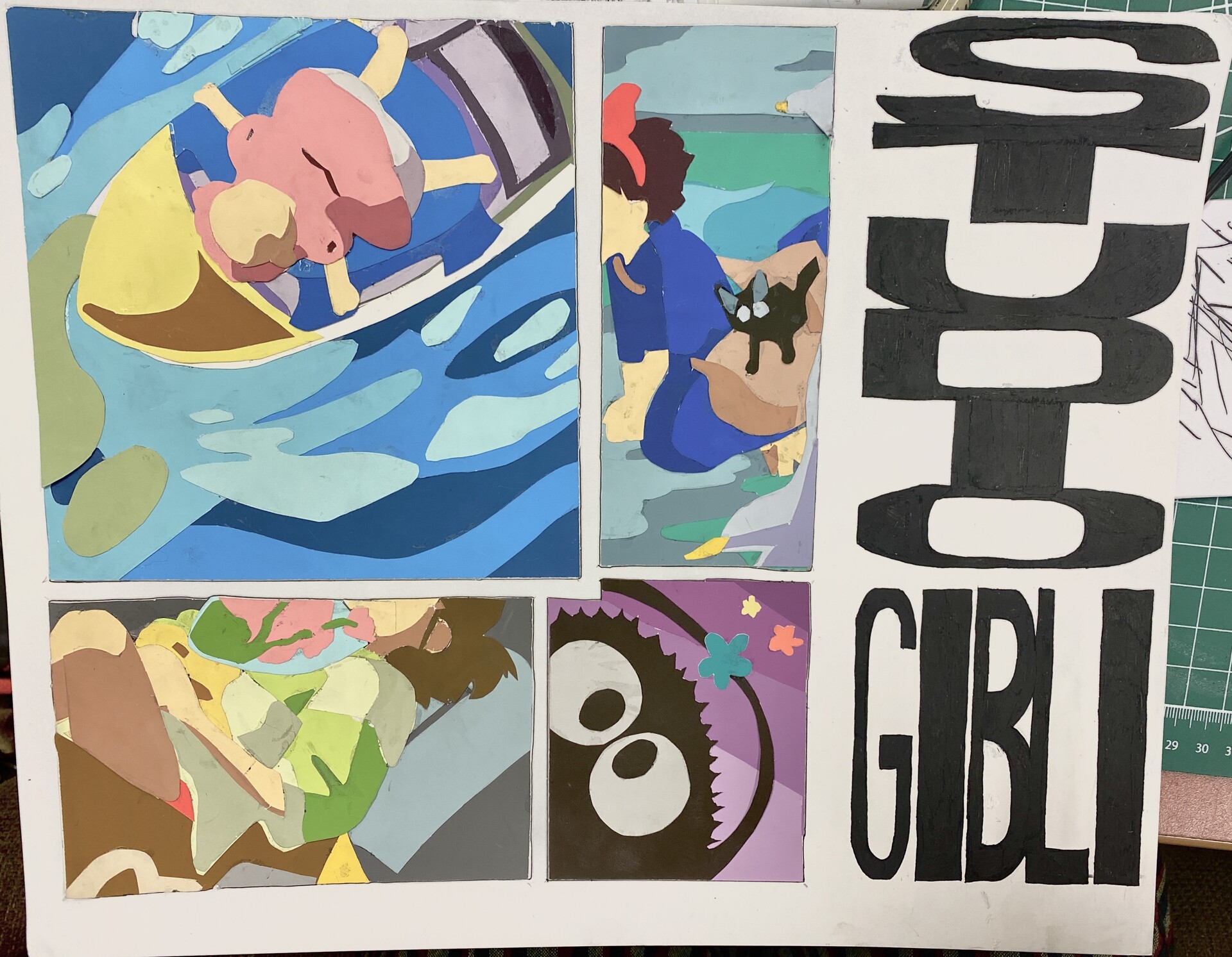 ArtStation - Ghibli Cut Paper Illustration