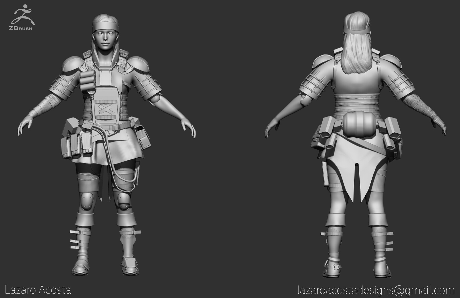 Lazaro Acosta (LAZY3D) - Apex Legends Character Design [Concept Art]