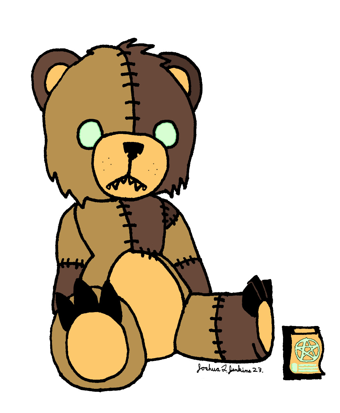 Joshua T Jenkins - Inscryption Fan Creature Patchwork Bear