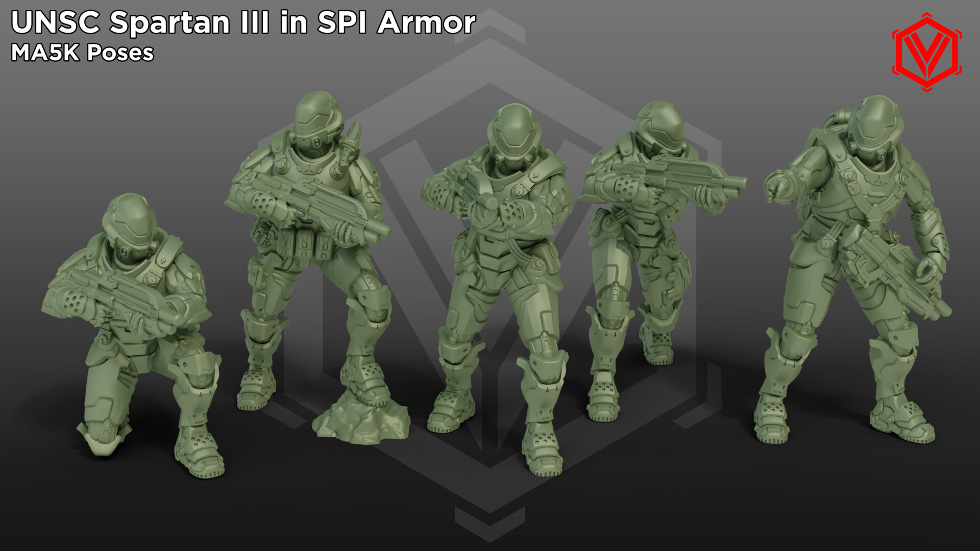 Vincent Colborn - Spartan III in SPI Armor - Halo Fan Miniature Project