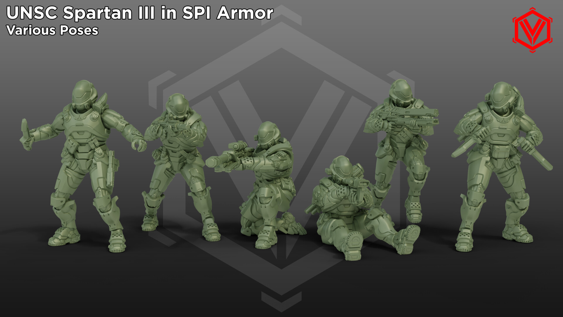 Vincent Colborn - Spartan III in SPI Armor - Halo Fan Miniature Project