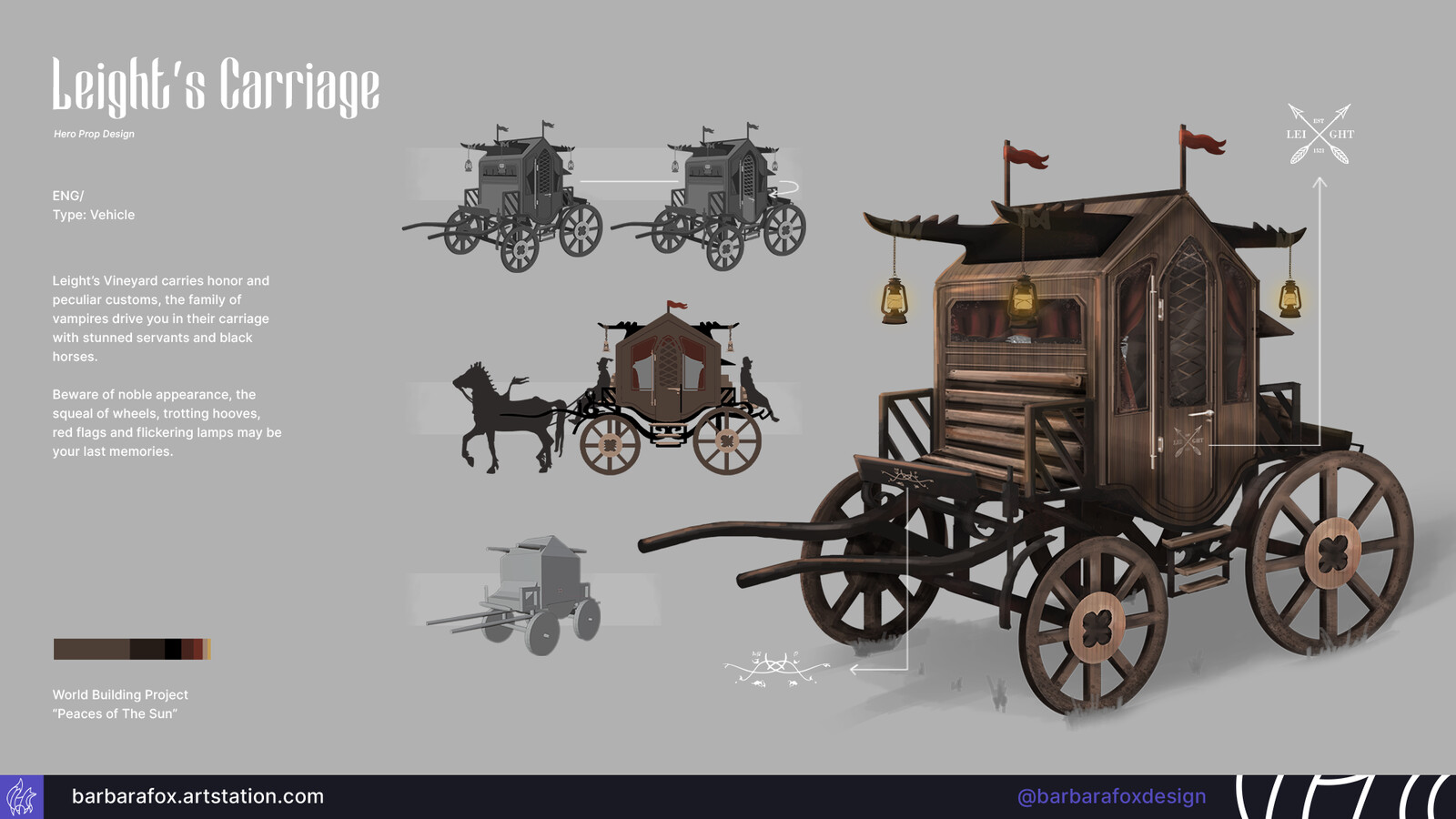Bárbara Di Bernardi - Hero Prop Design - Vampire Carriage