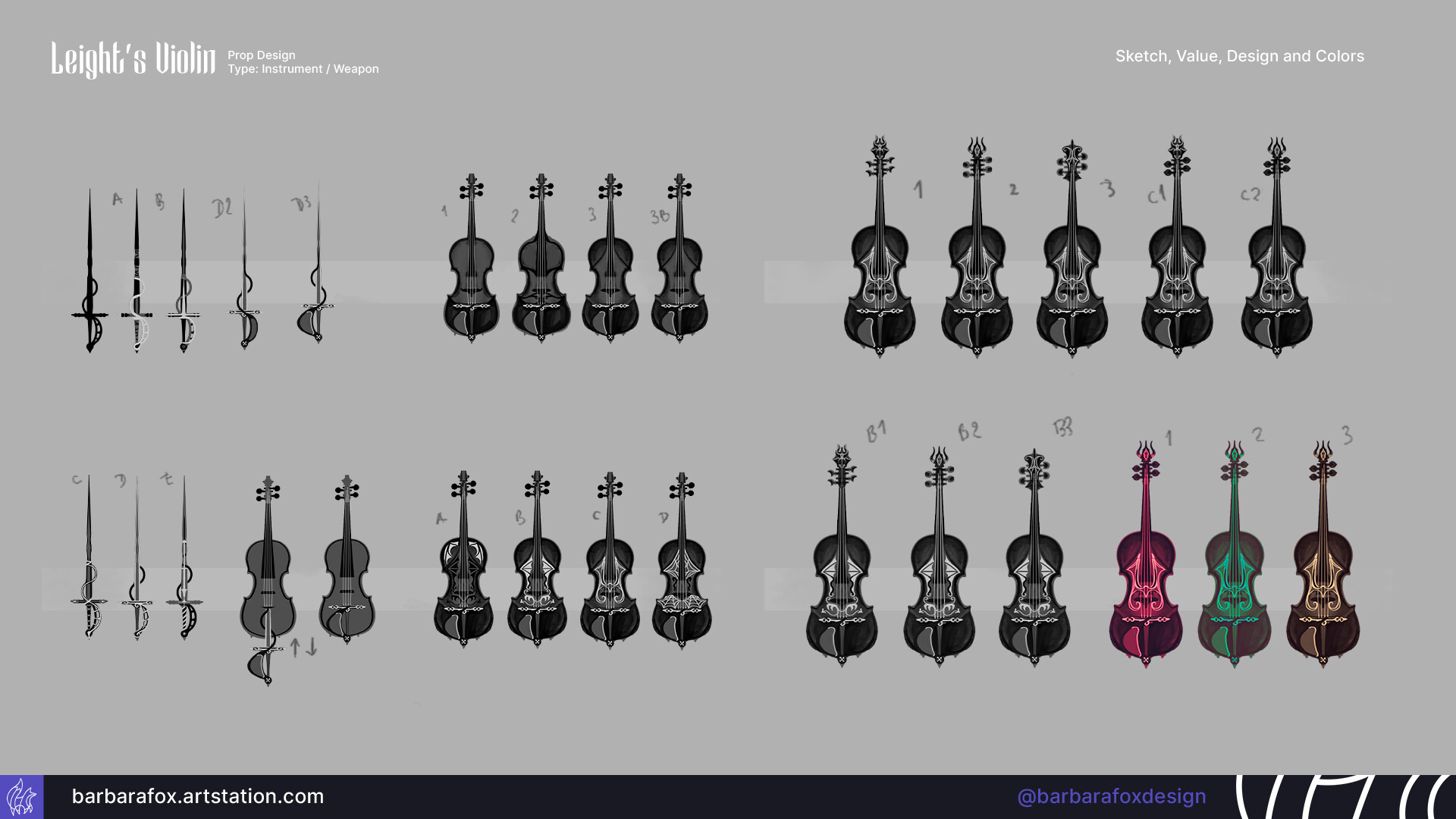 Bárbara Di Bernardi - Prop Design - Violin Weapon