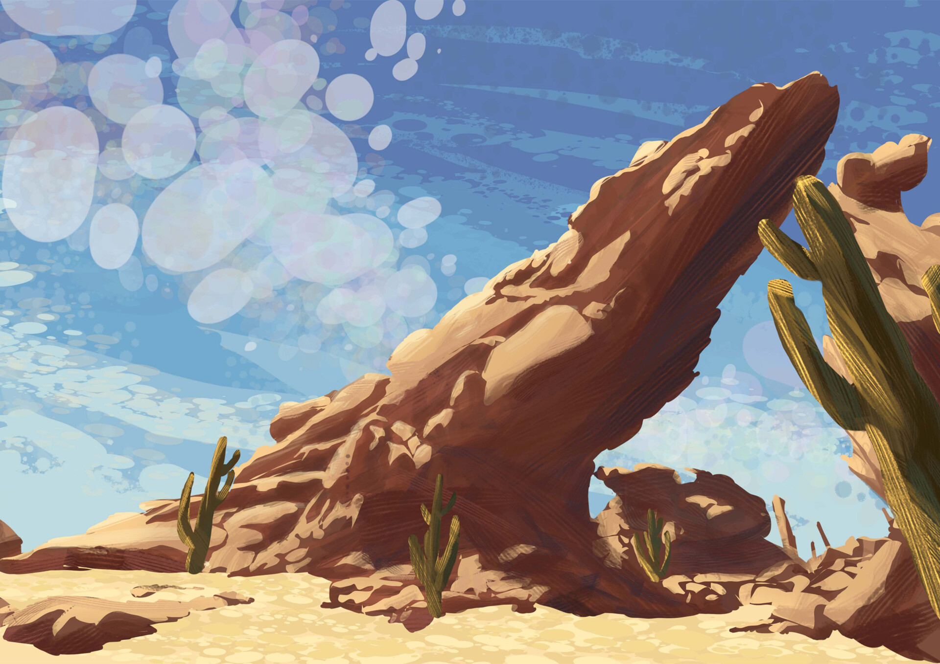 desert landscape concept art