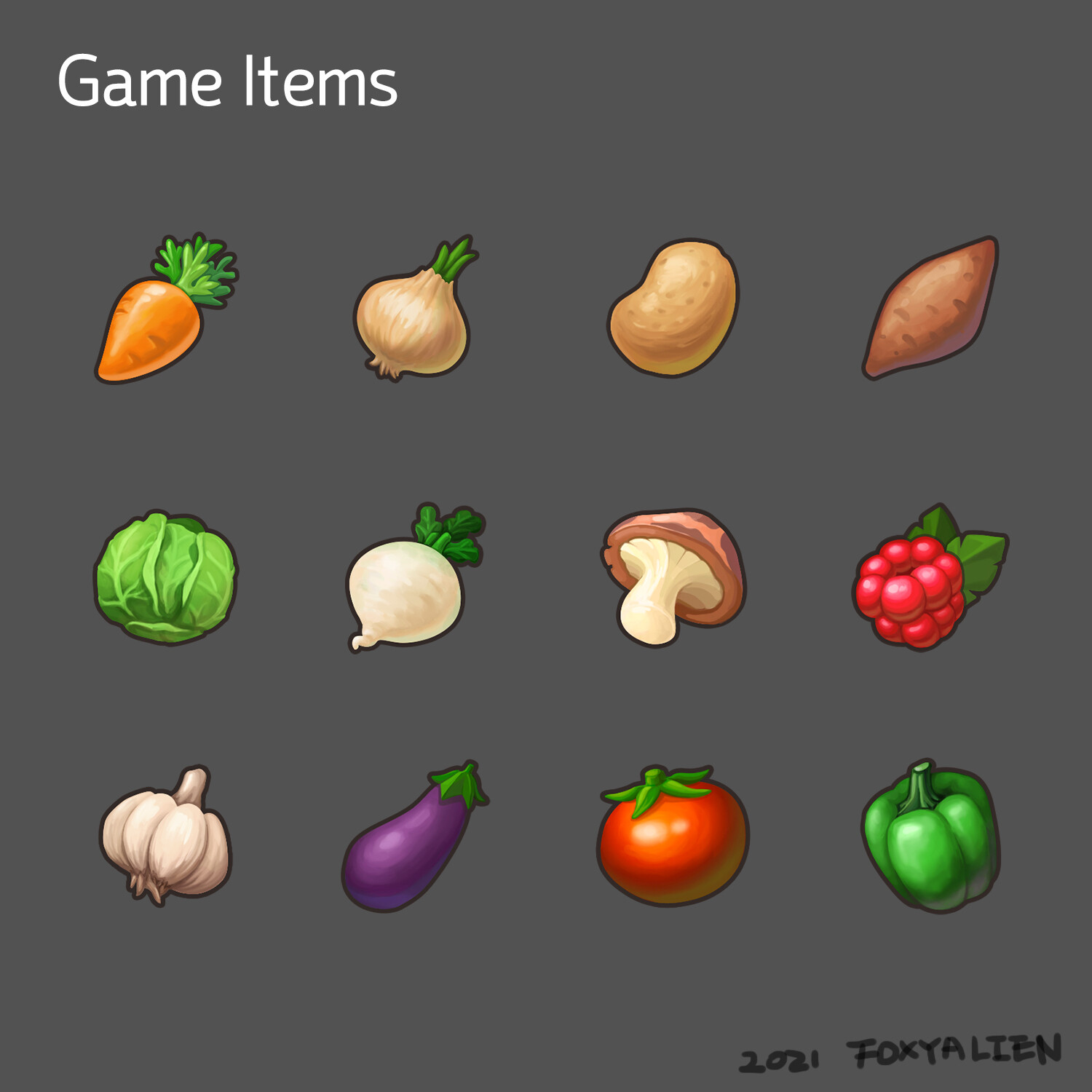 ArtStation - Game Item Icon Illust