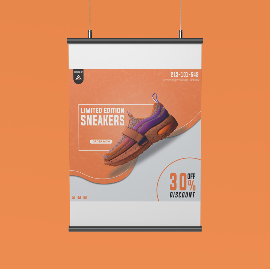 Asiful Islam - Sneaker Promotion Poster