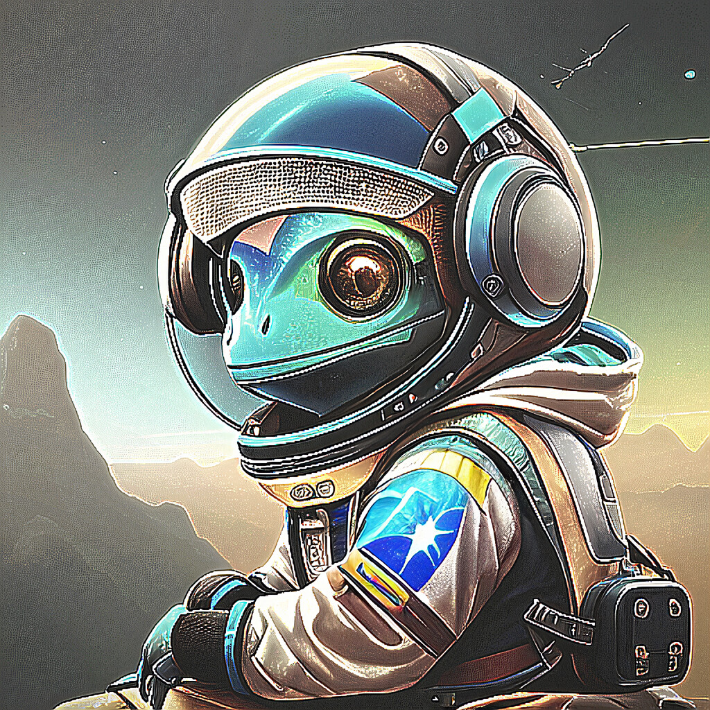 ArtStation - space chameleon (iteration 1-27)