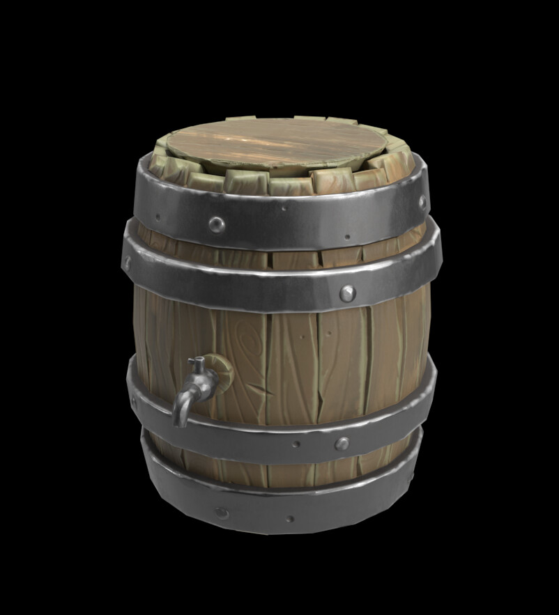 ArtStation - Stylized Barrel