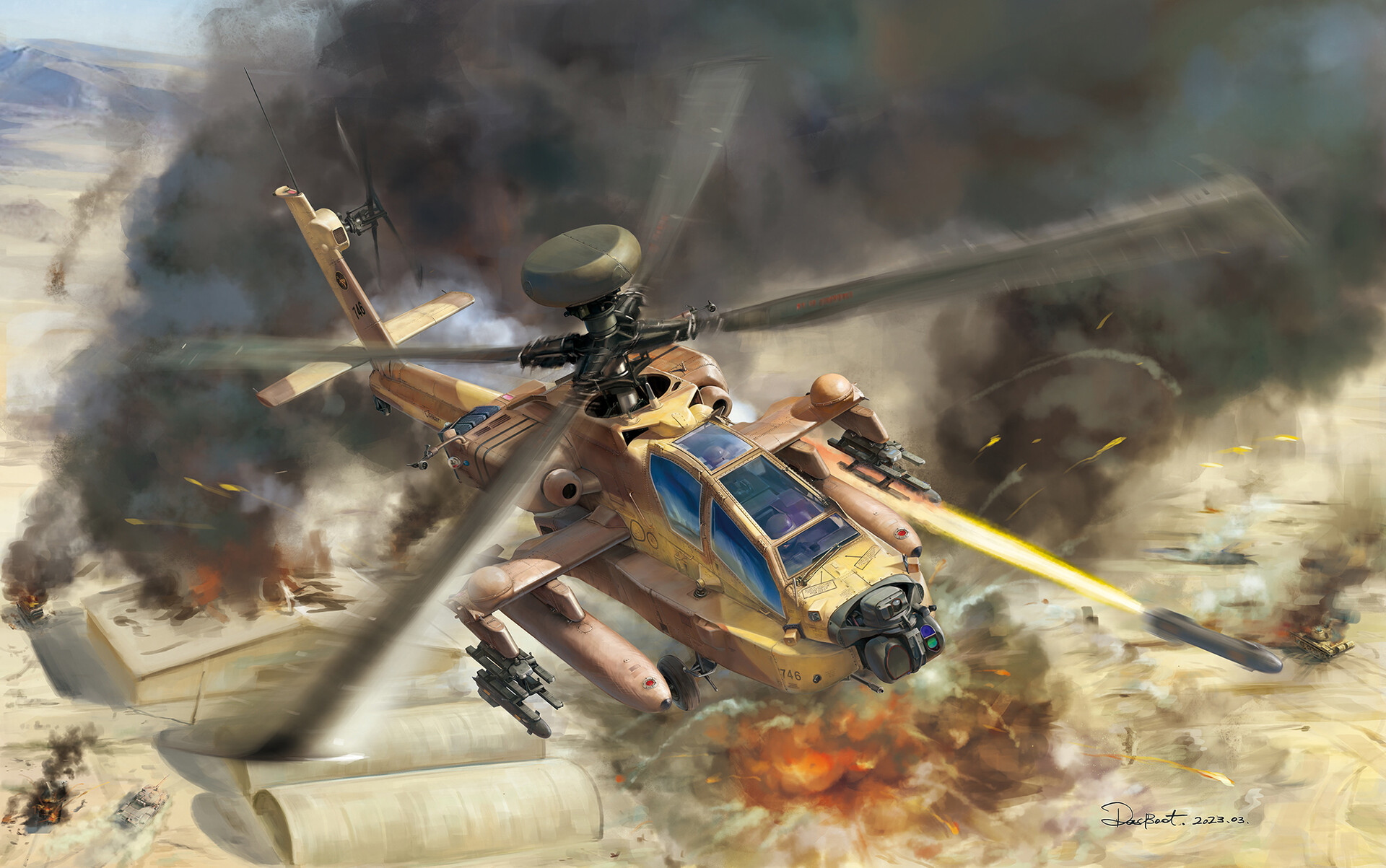 ArtStation - IDF. AH64DI