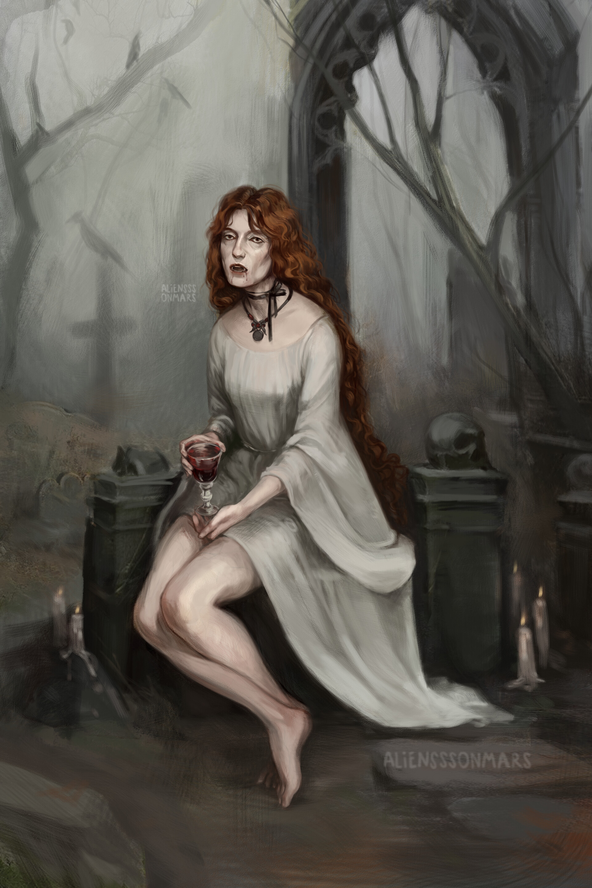 ArtStation - Cemetery Vampire