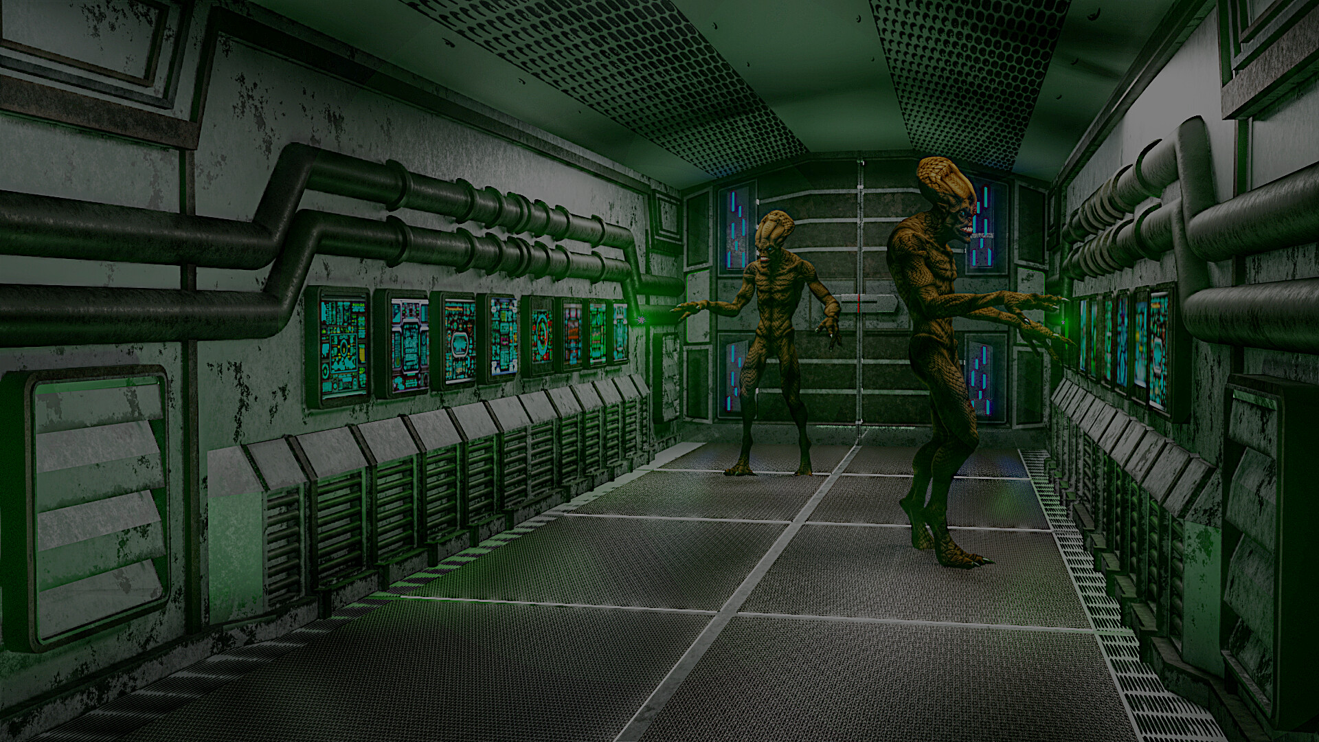 ArtStation - Aliens in the Corridor