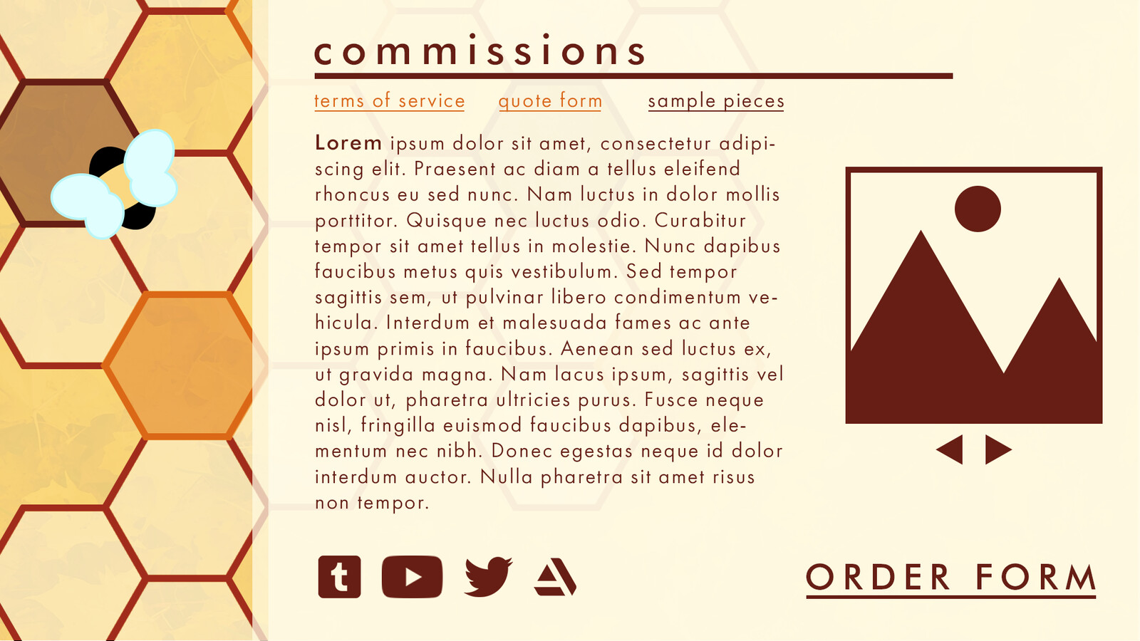 Lukas - Art Commission Website Markups
