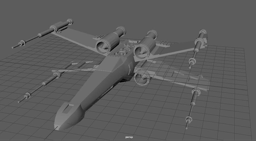 ArtStation - 3D Modeling - Star Wars Xwing