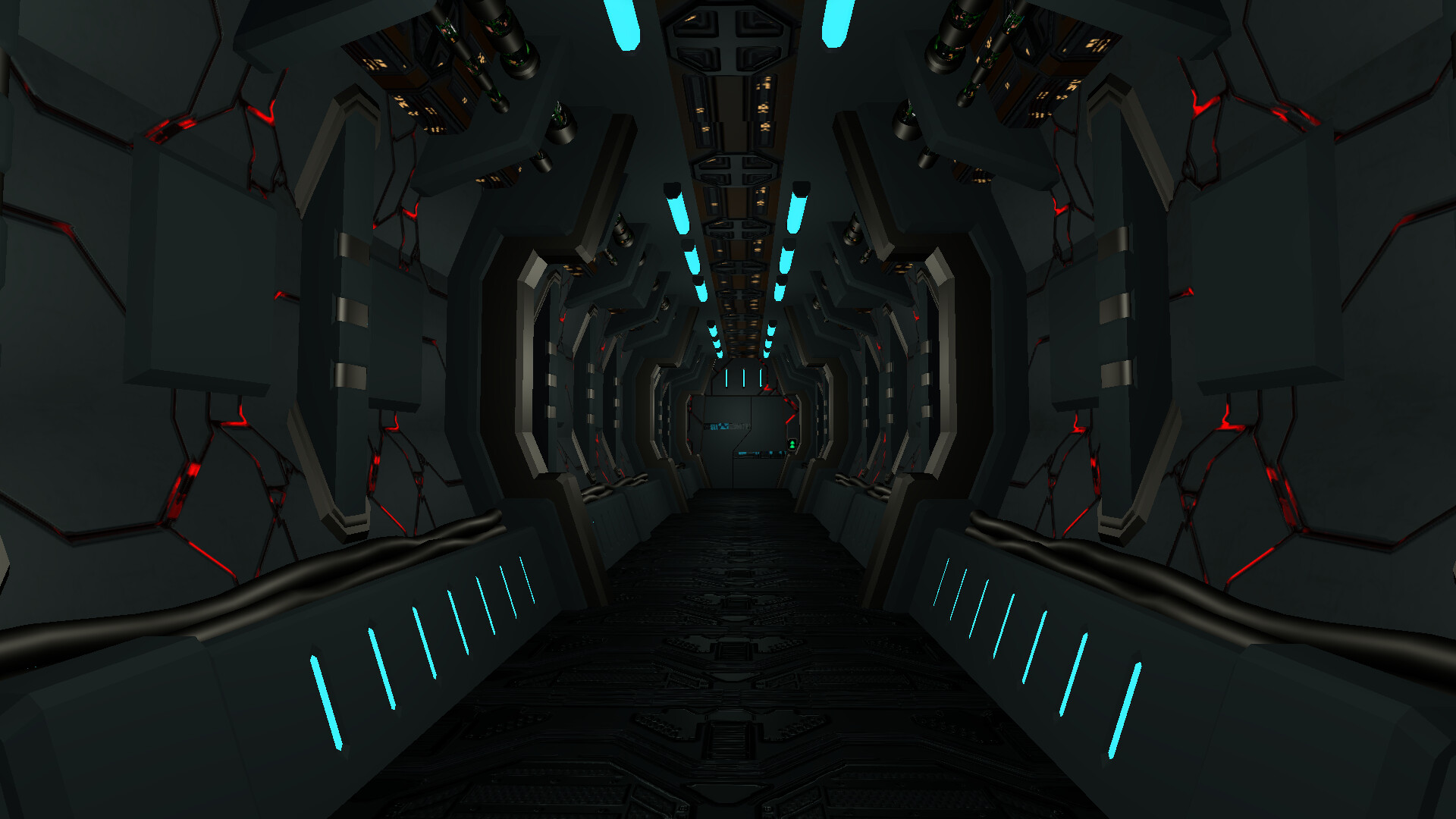 ArtStation - Sci Fi Corridor and control room