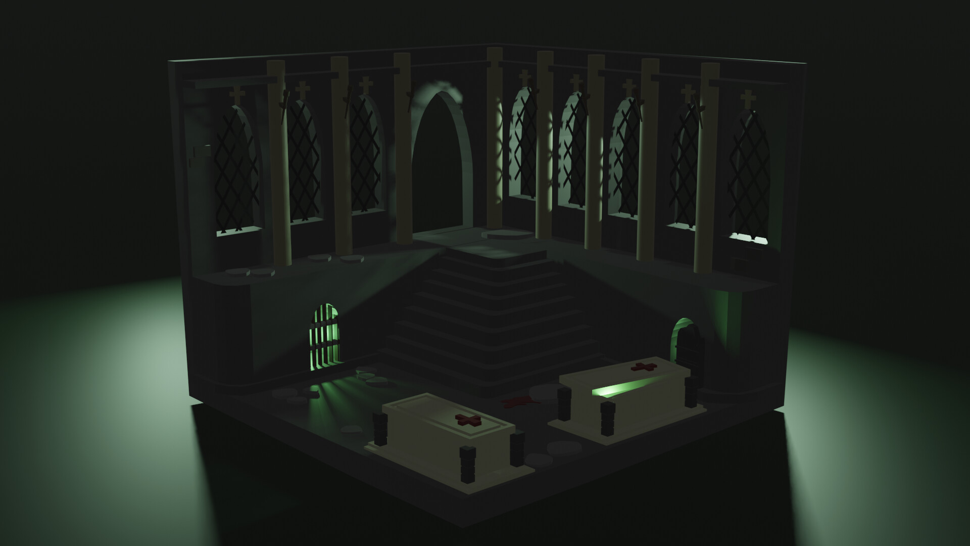 ArtStation - low poly tomb