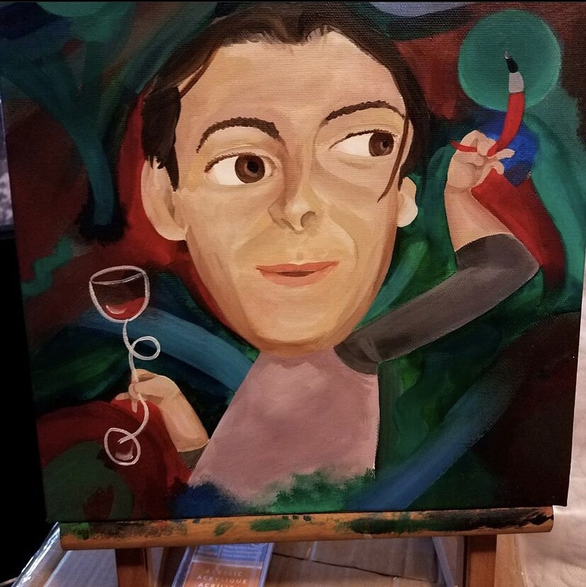 ArtStation - Self portrait, work project, painting with a twist