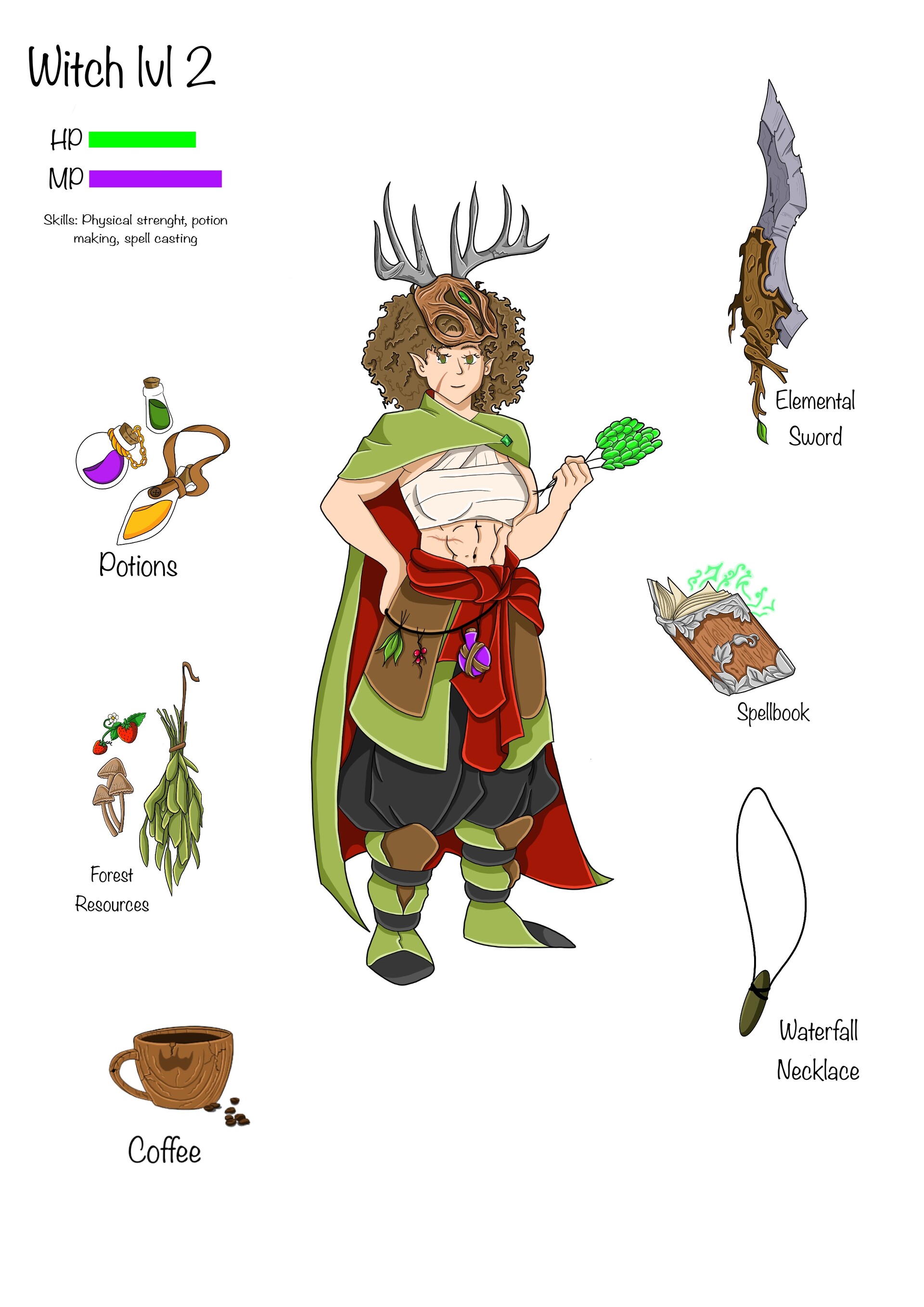 ArtStation - Forest witch design