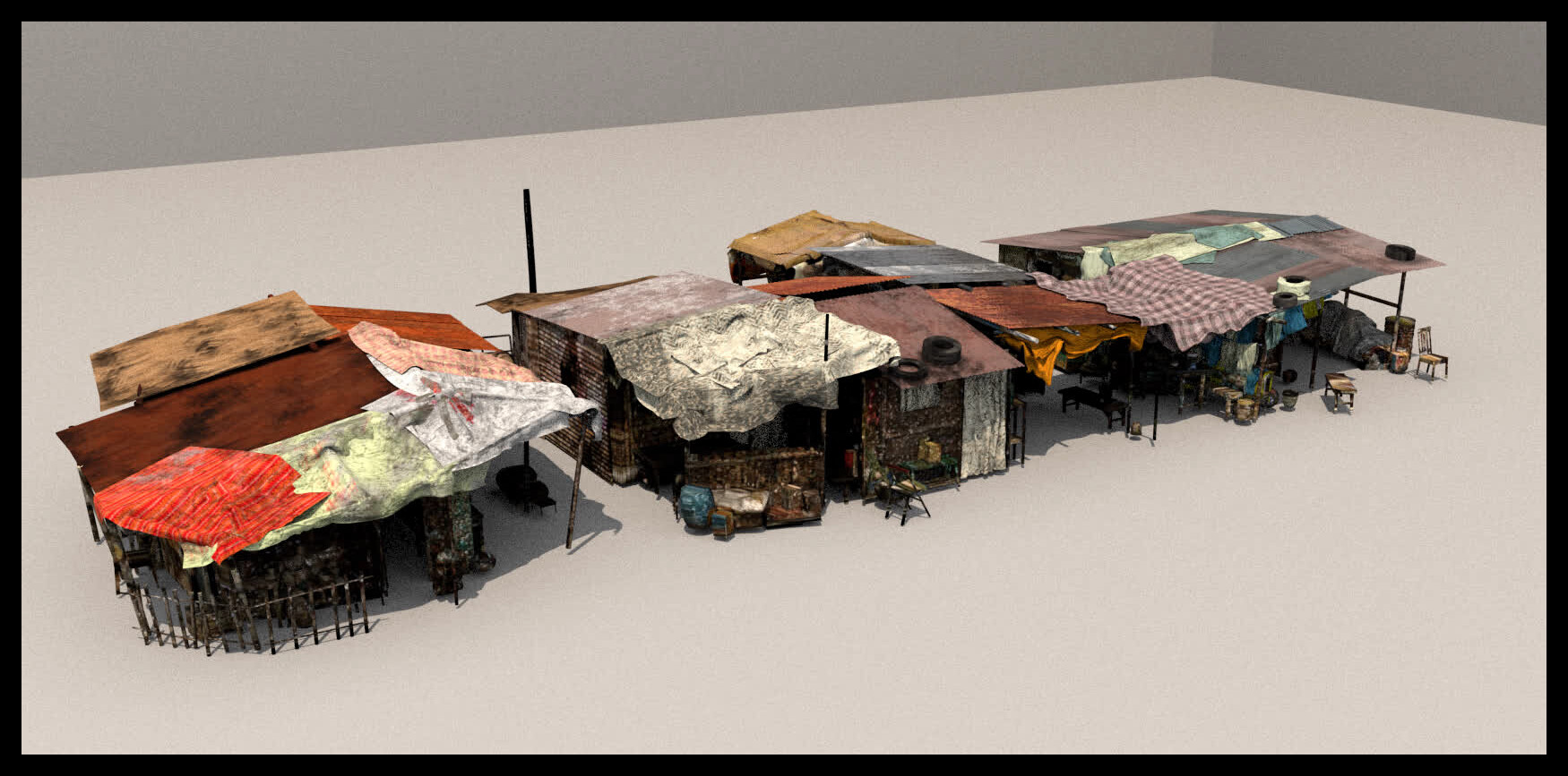 ArtStation - Slums Modelling & Lookdev