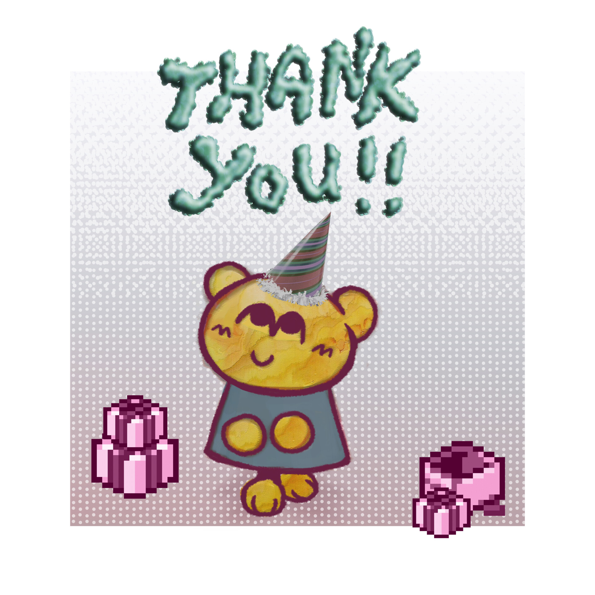 ArtStation - Berry thank u card