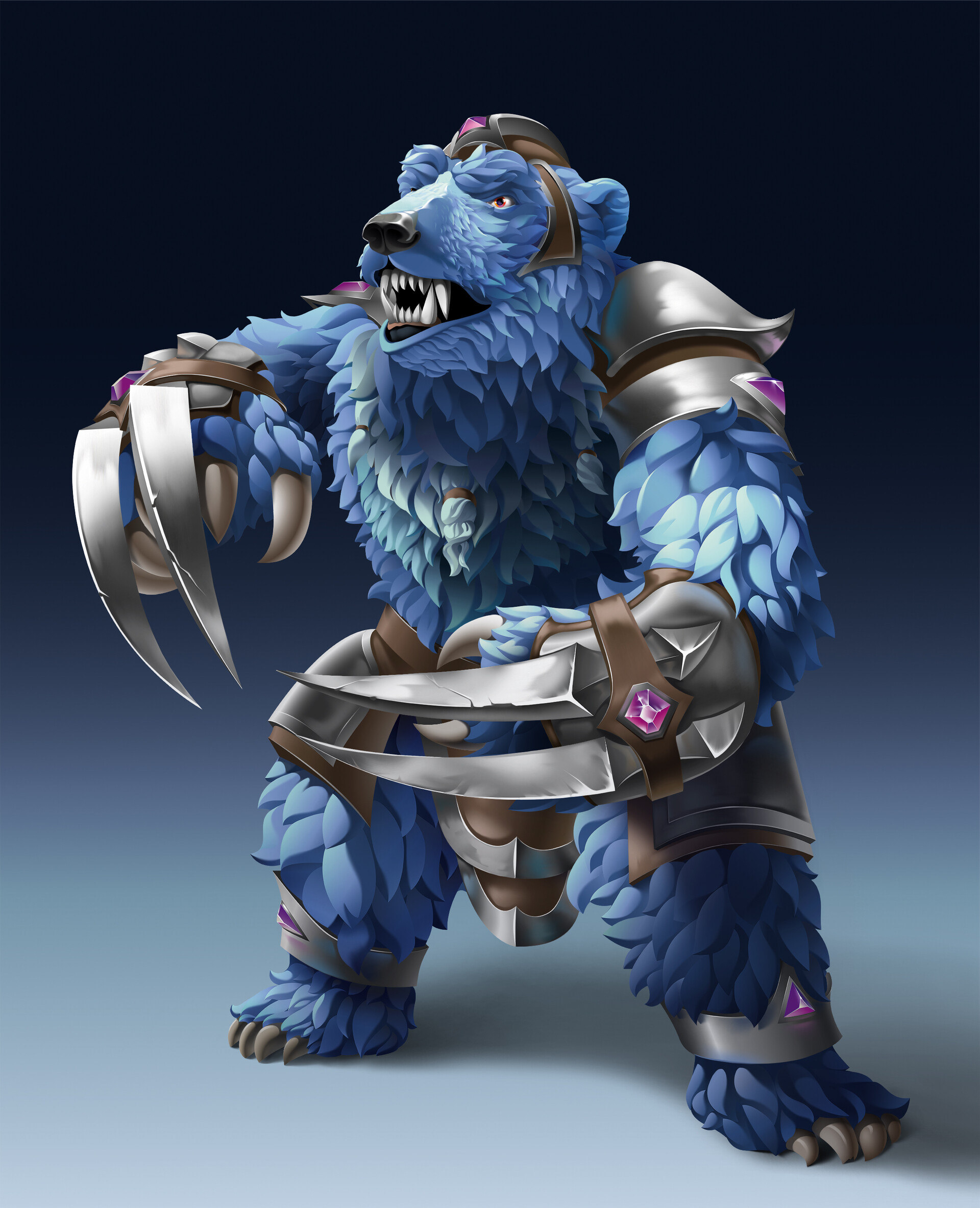 ArtStation - Bear blue, character concept