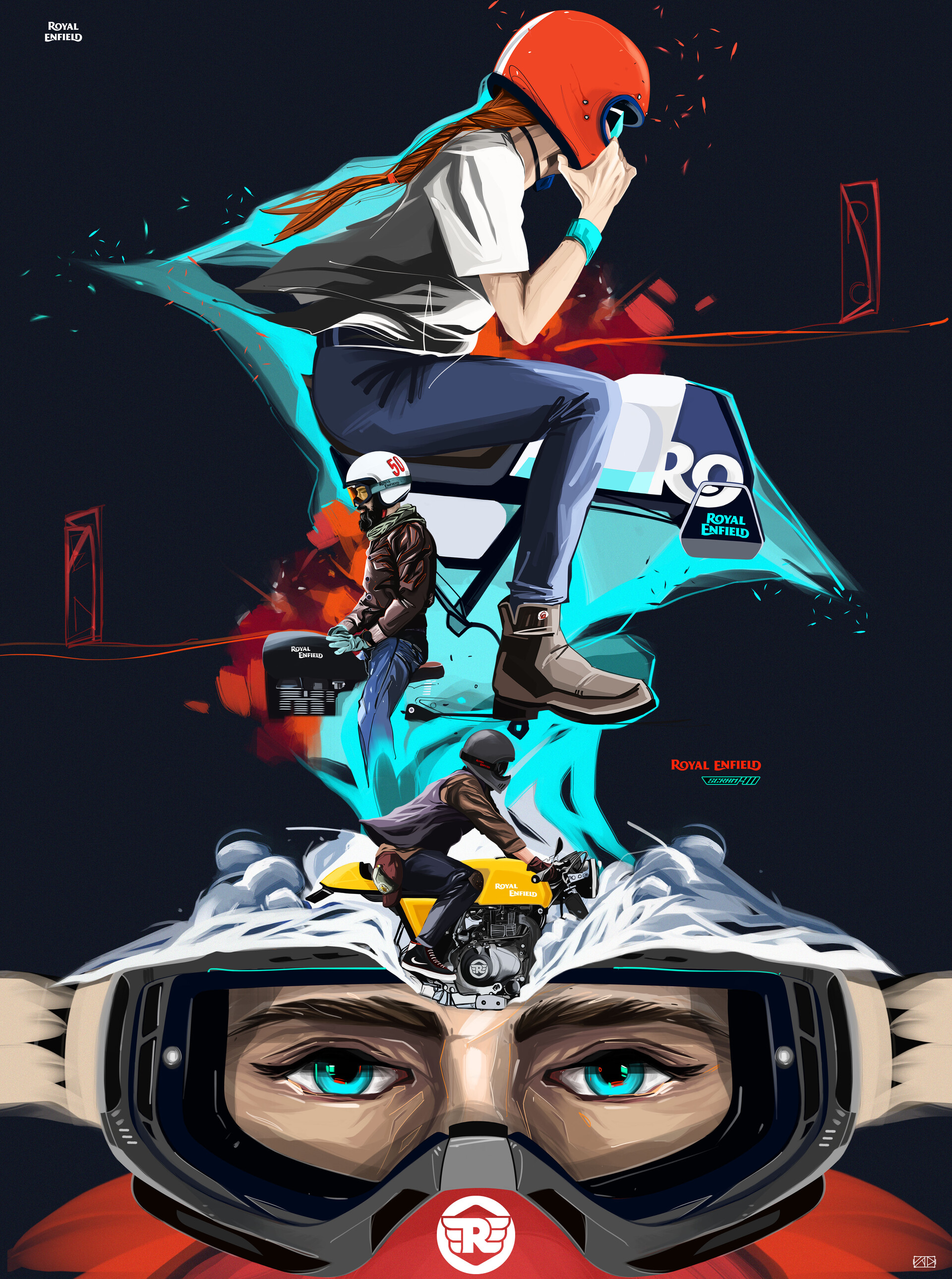 ArtStation - '' VISION OF RIDERS '' ArtofMotorcycling