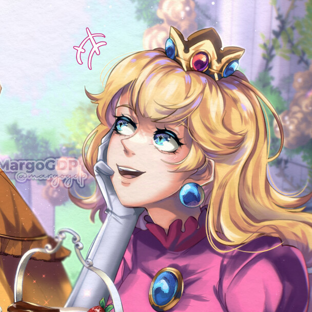 ArtStation - Princess Peach tea party