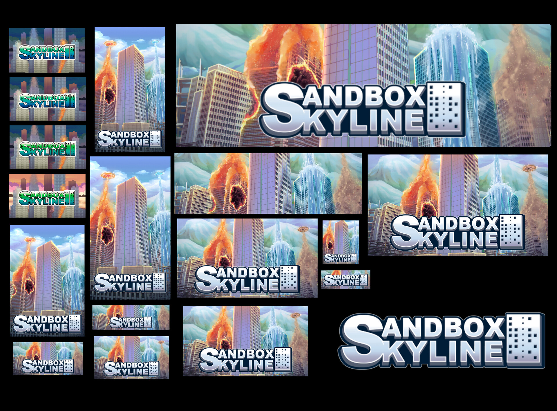 Ane Bonazza - Sandbox Skyline - steam capsule art
