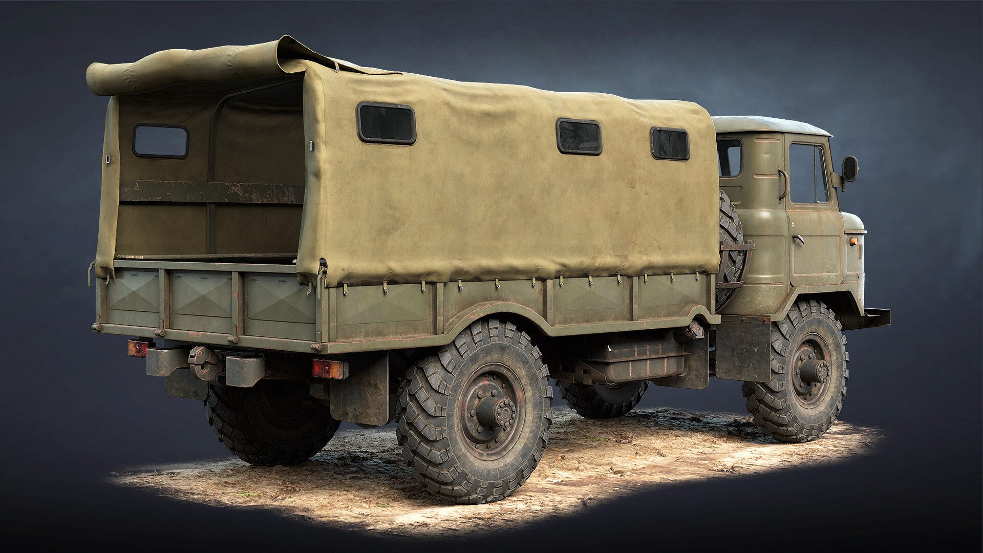 Ryzhkov 3D-Models - GAZ-66 Game 3D-Model